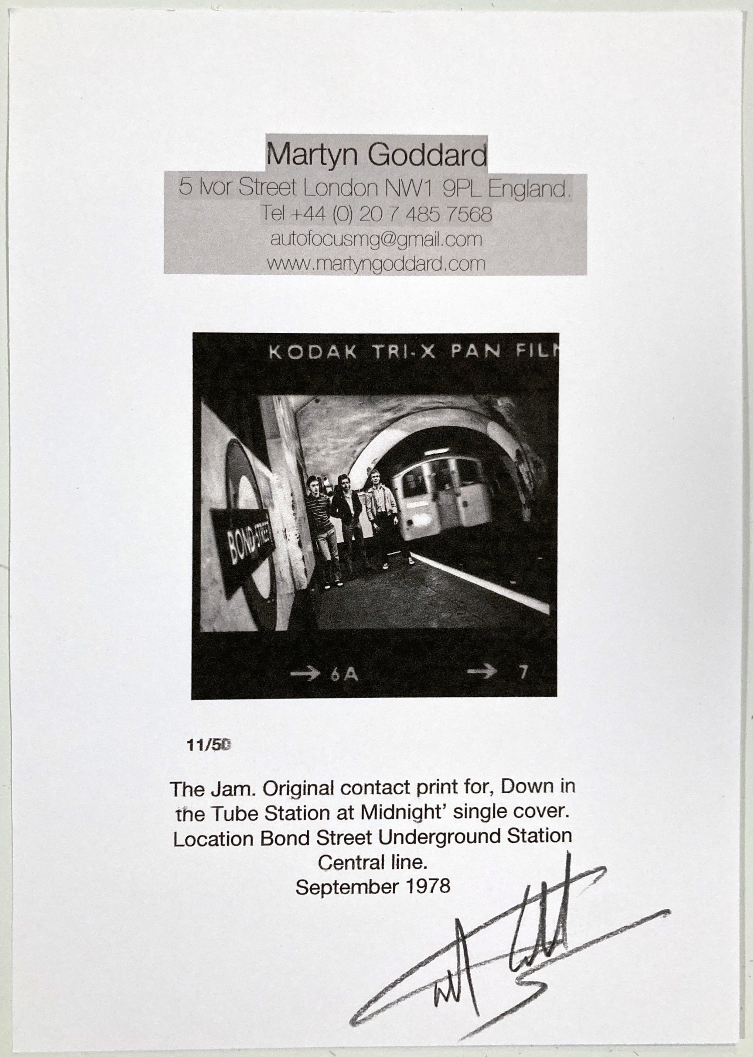 Lot 377 - THE JAM - MARTYN GODDARD -SIGNED LIMITED