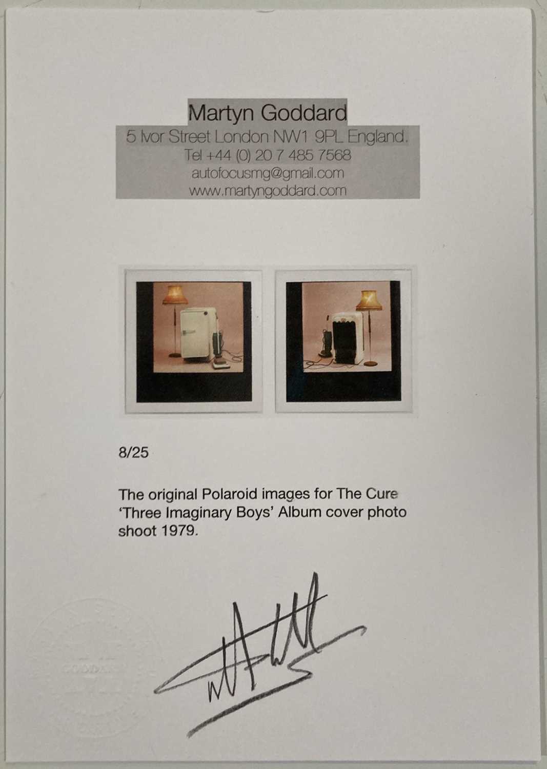 Lot 196 - MARTYN GODDARD, THE CURE, THREE IMAGINARY