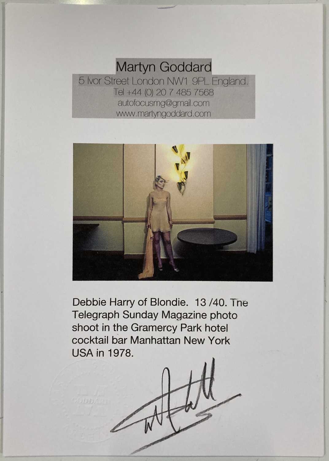 Lot 198 - MARTYN GODDARD, DEBBIE HARRY, 1978 - LIMITED