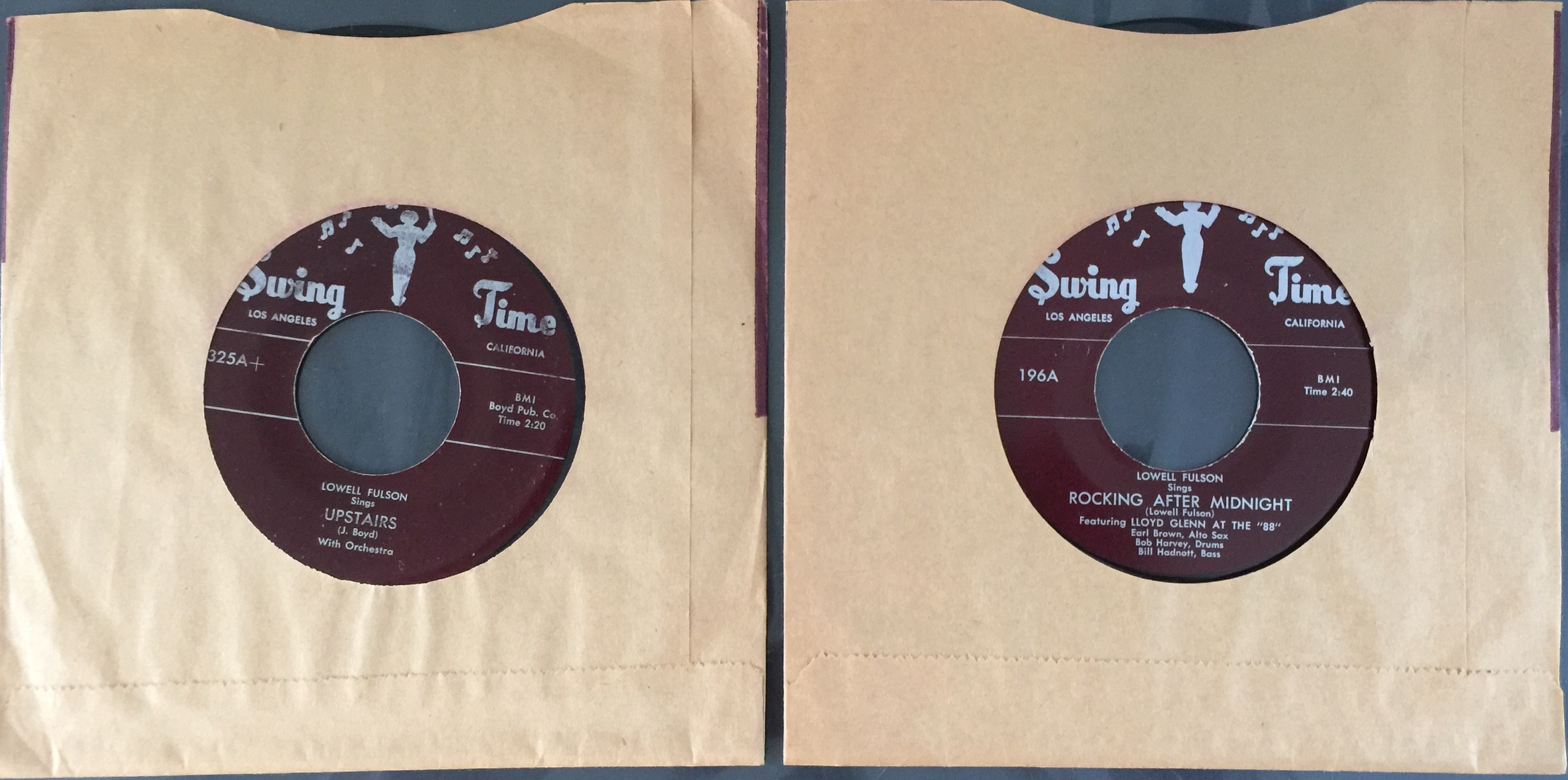 Lot 262 - LOWELL FULSON - SWING TIME RECORDS 7" BUNDLE