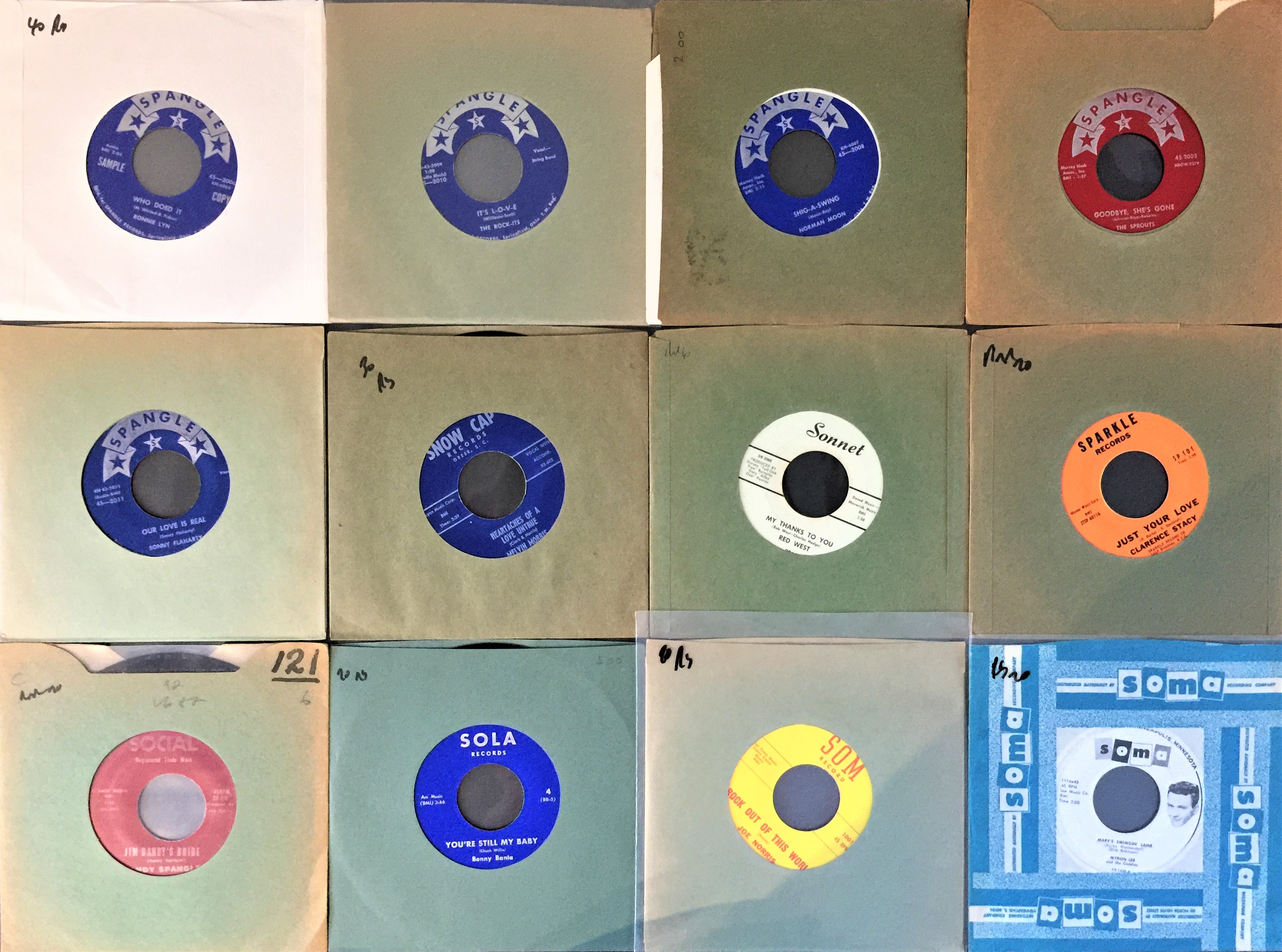 Lot 235 - ROCKABILLY / ROCK & ROLL - 'S' LABELS - 7"