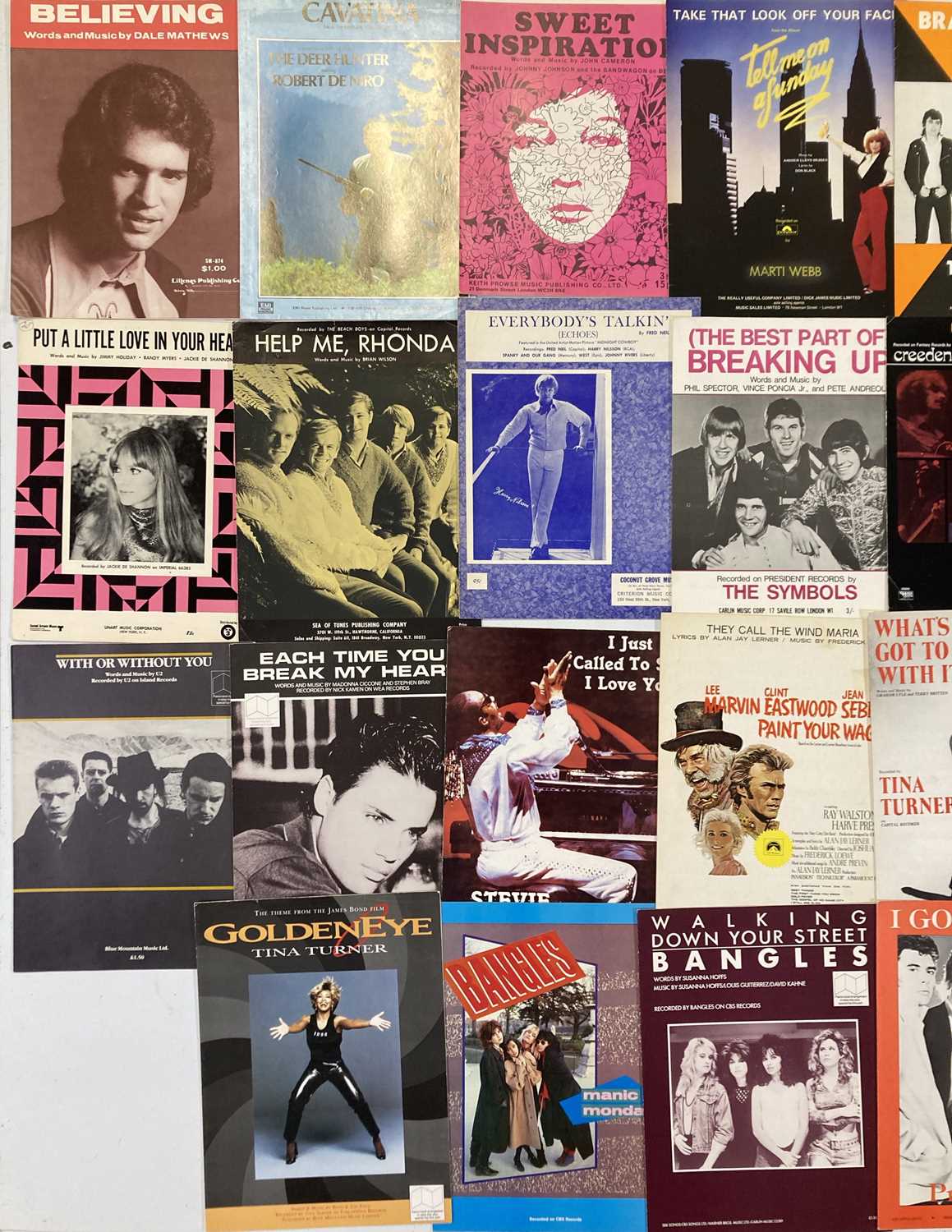 Lot 117 - SHEET MUSIC COLLECTION - 1970S/1980S ROCK