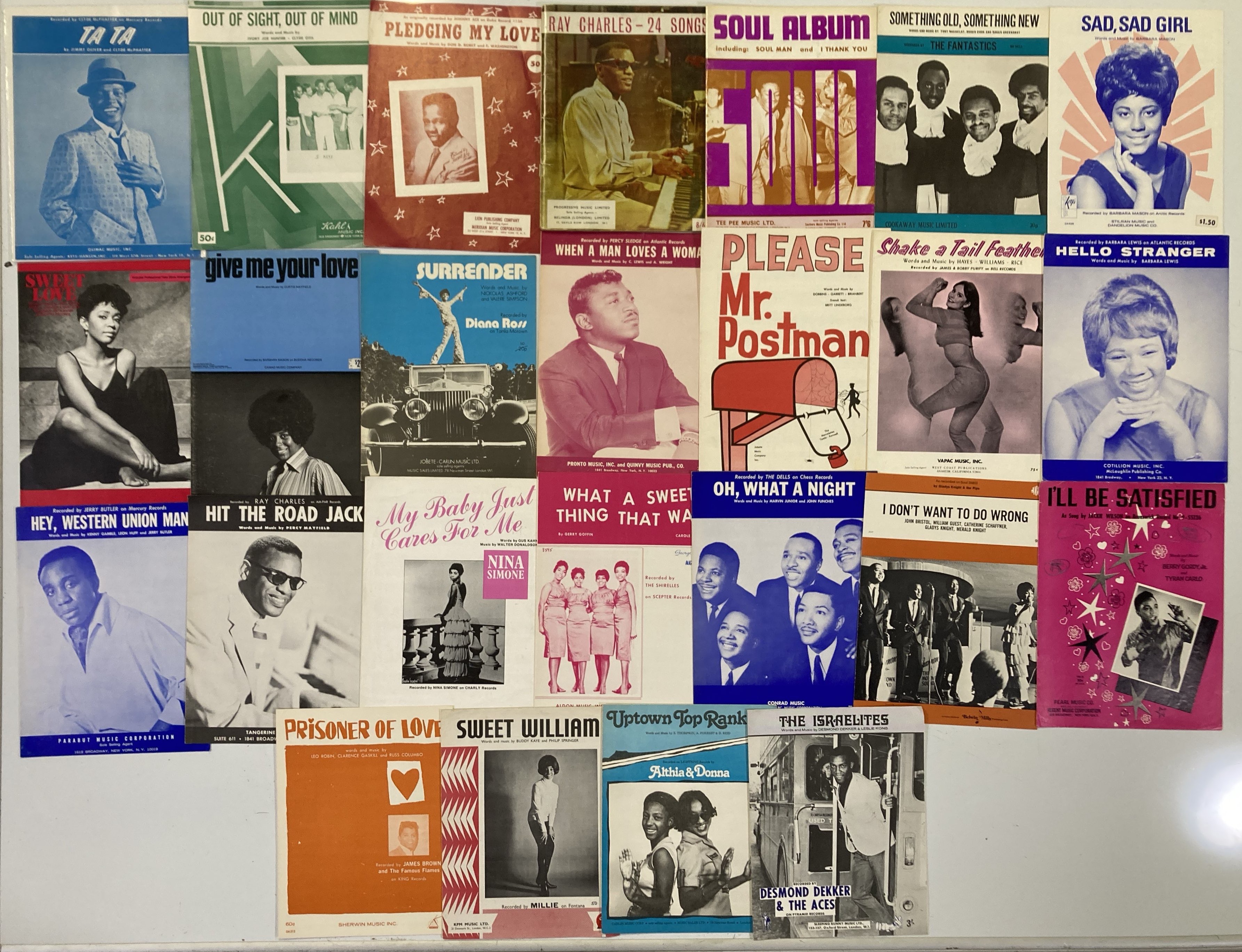 Lot 126 - SHEET MUSIC COLLECTION - SOUL, BLUES ETC.
