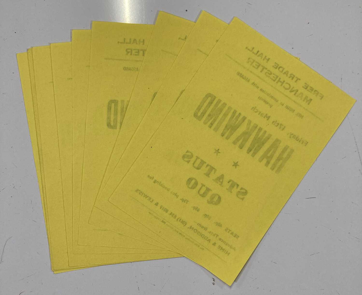 Lot 159 - HAWKWIND / STATUS QUO - 10 MANCHESTER FREE