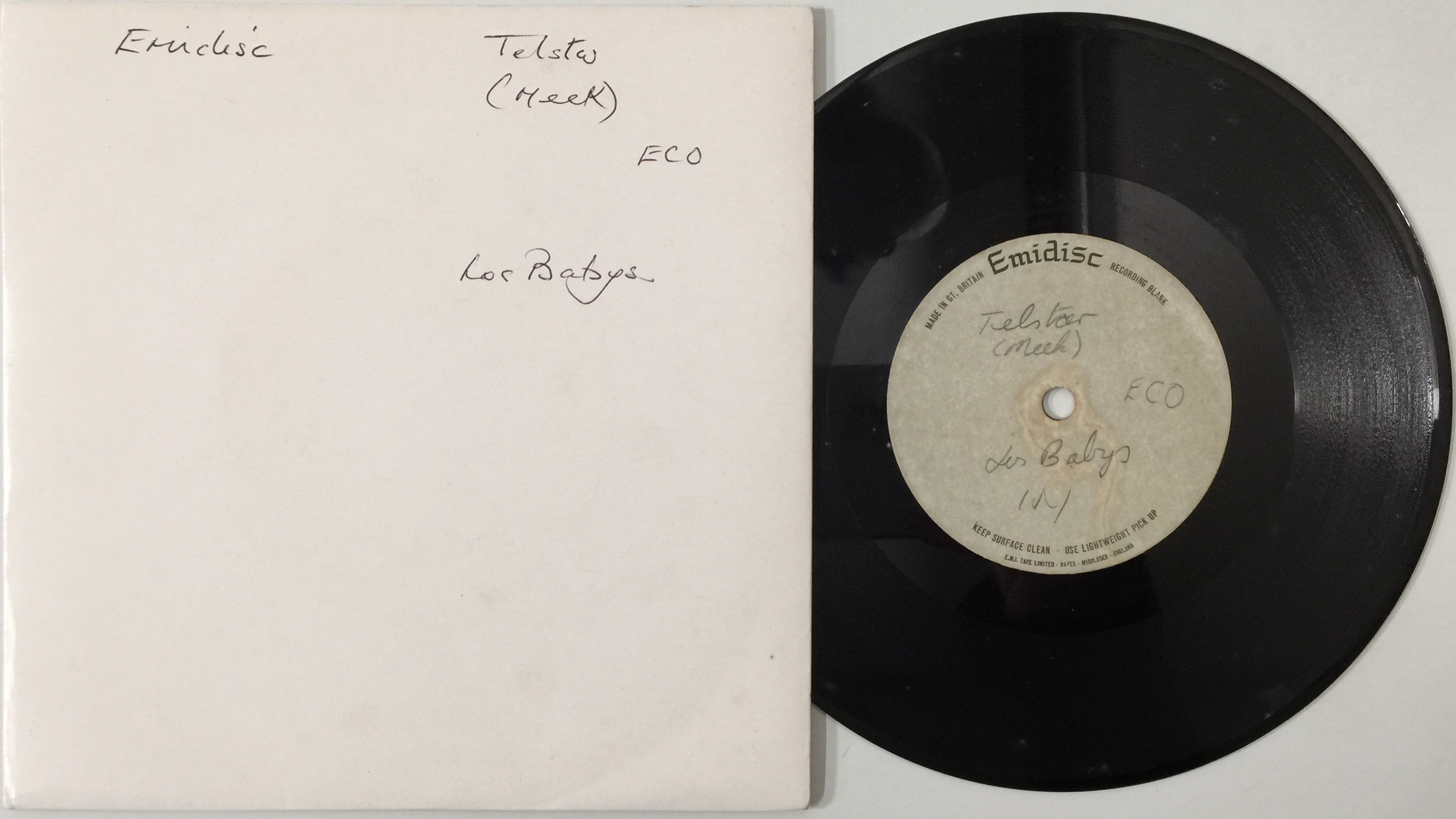 Lot 2071260 - LOS BABYS - TELSTAR 7" (UNRELEASED