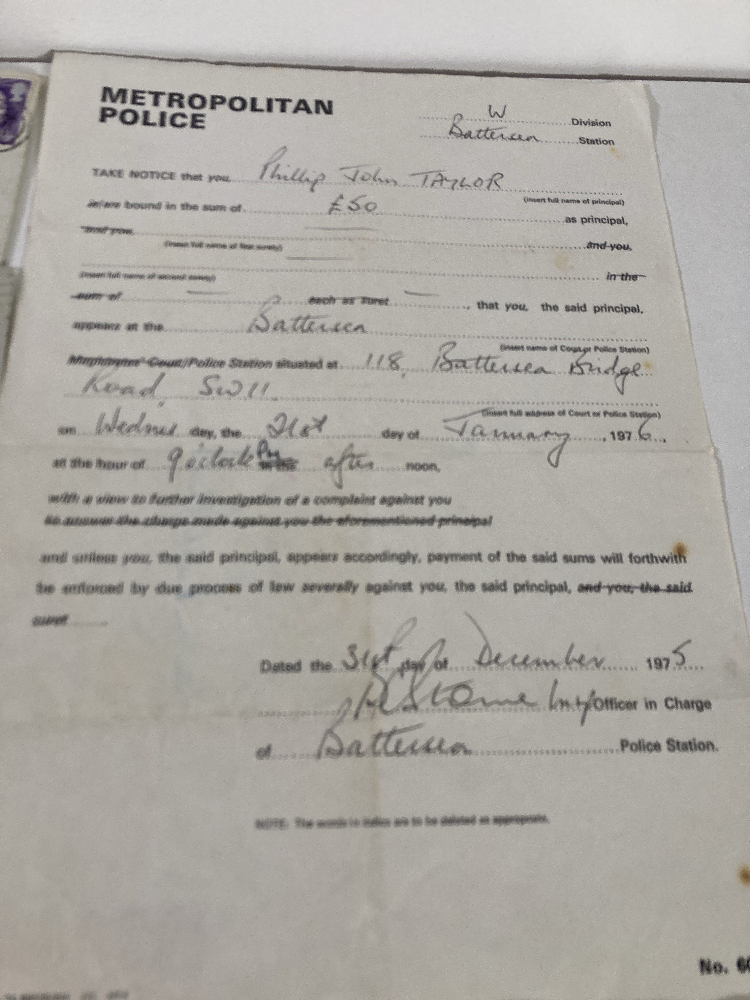 Lot 398 - MOTORHEAD INTEREST - PHIL 'PHILTHY ANIMAL'