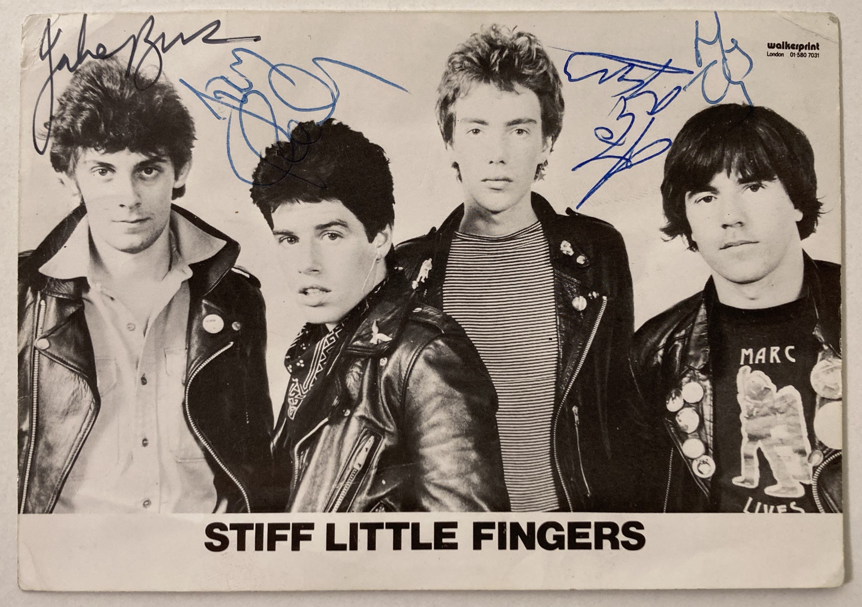 Lot 286 - STIFF LITTLE FINGERS - SIGNED ORIGINAL