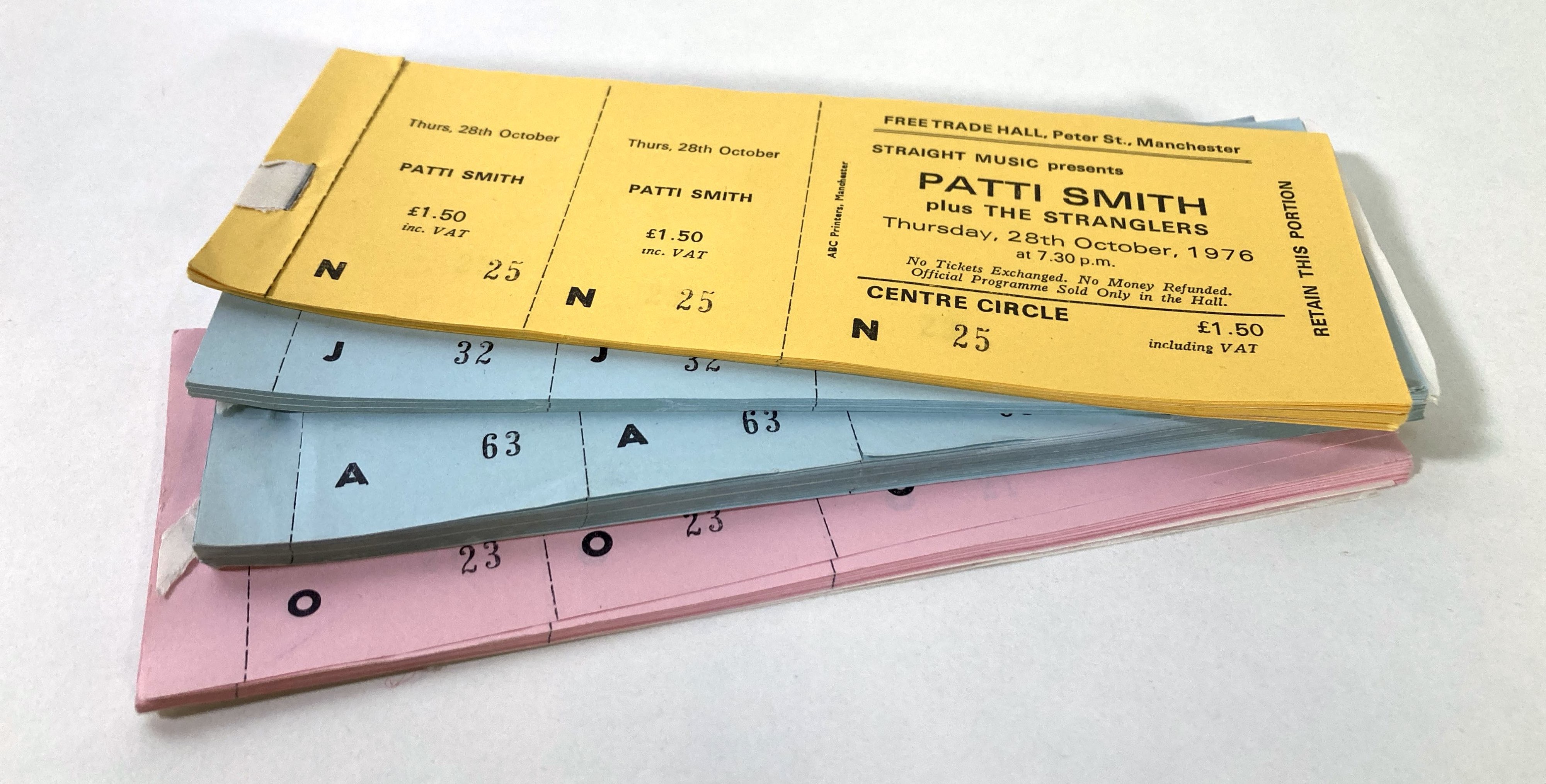 Lot 165 - MANCHESTER FREE TRADE HALL TICKET ARCHIVE