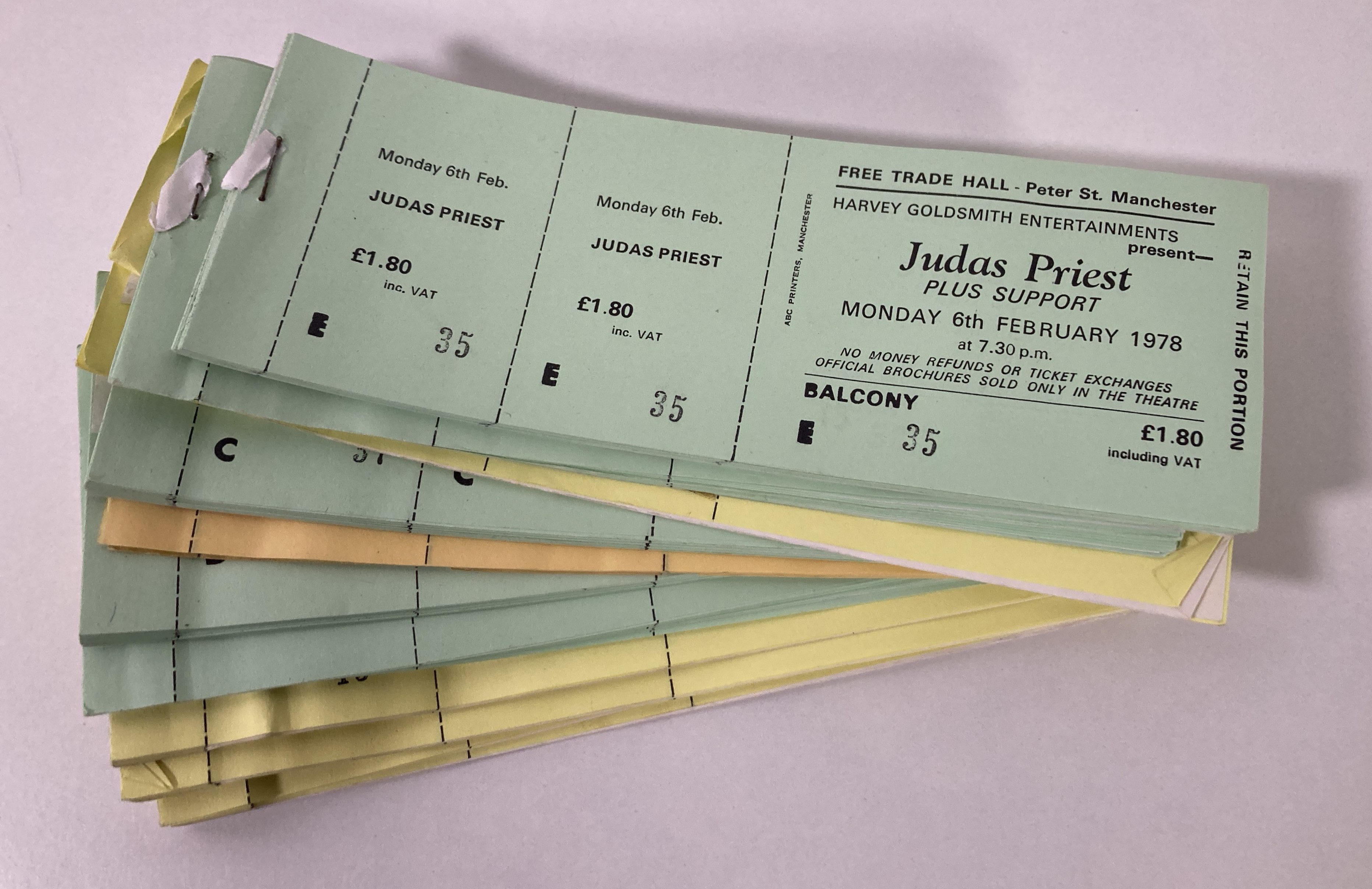 Lot 167 - MANCHESTER FREE TRADE HALL TICKET ARCHIVE