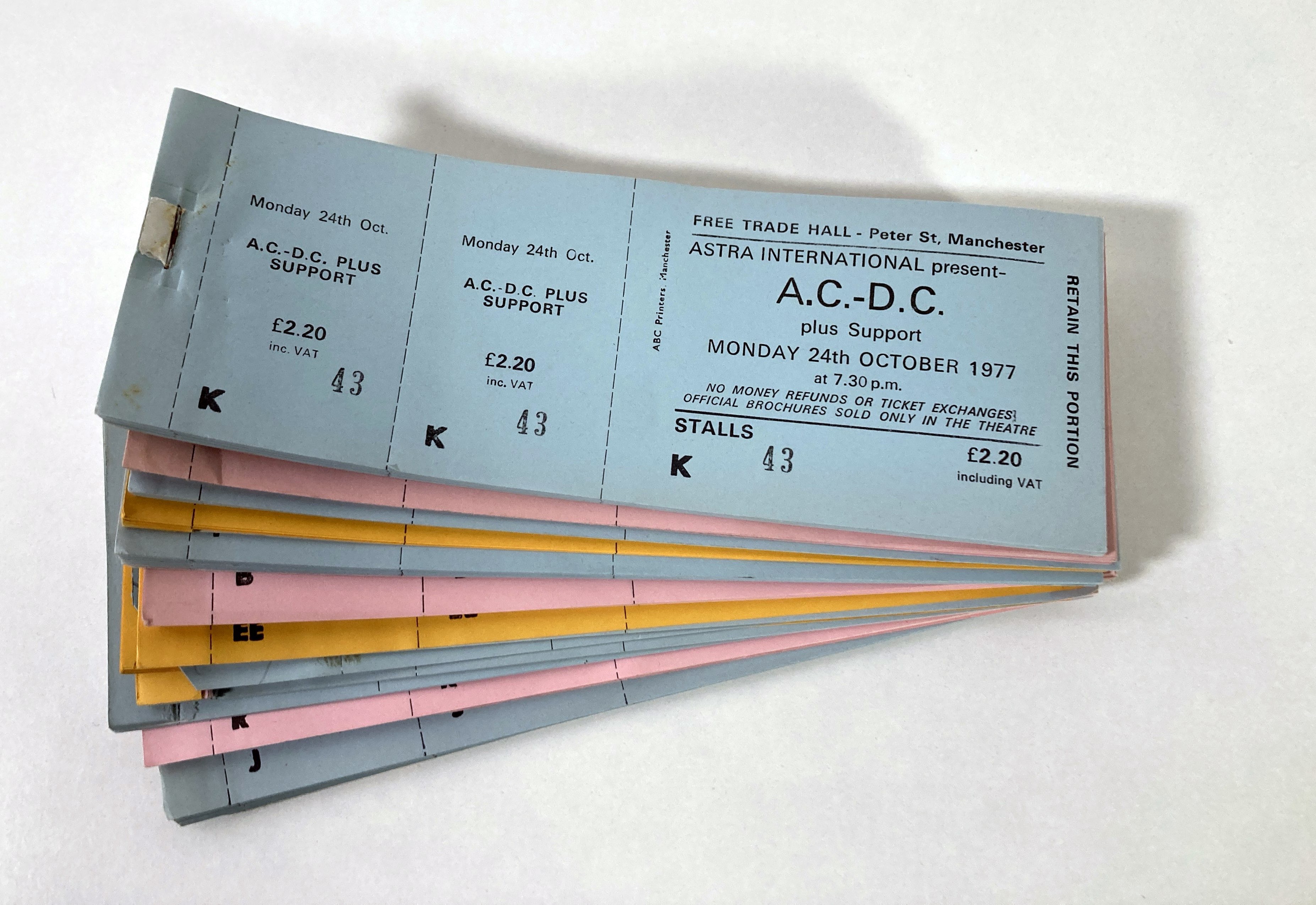 Lot 168 - MANCHESTER FREE TRADE HALL TICKET ARCHIVE