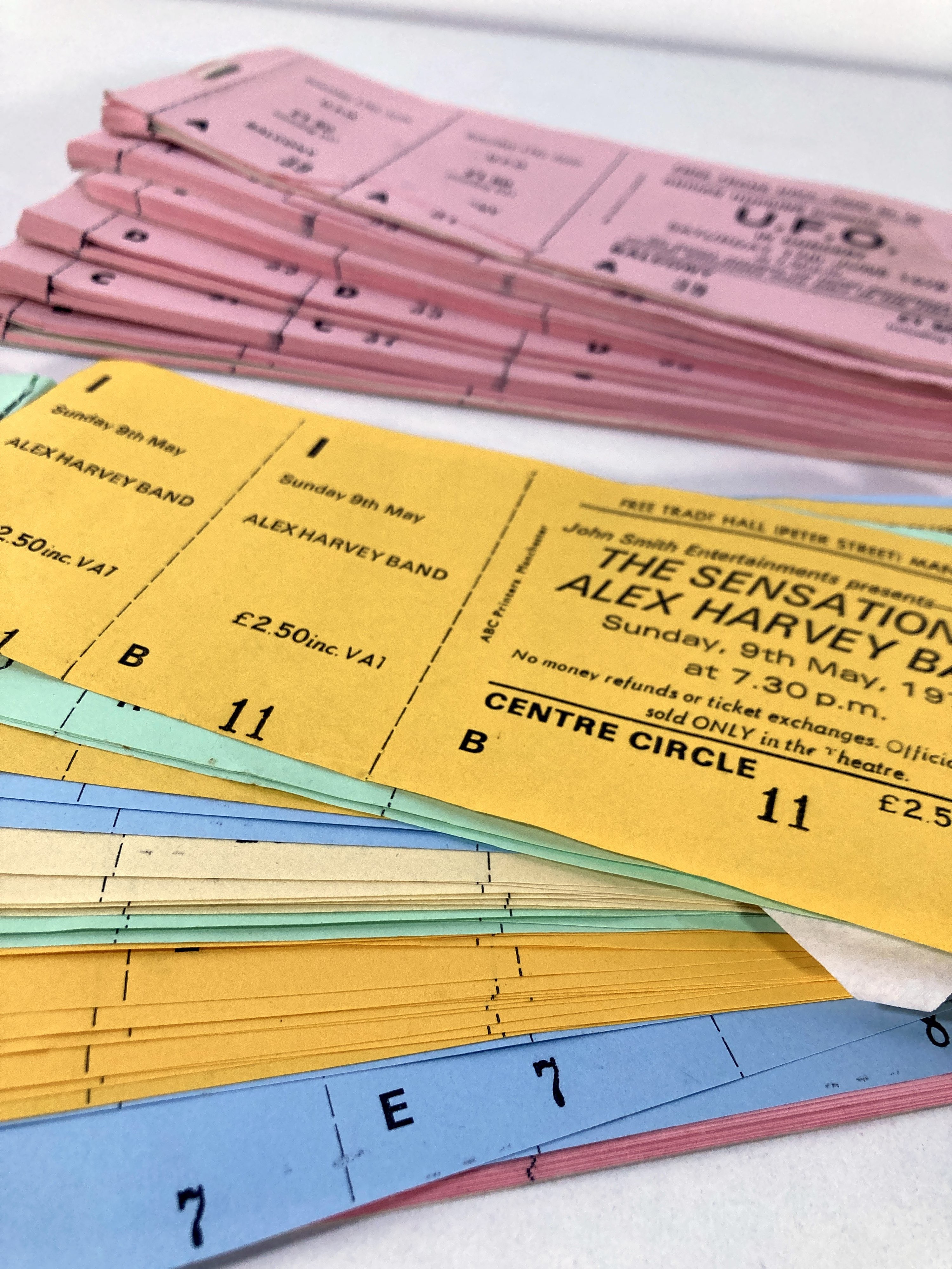 Lot 176 - MANCHESTER FREE TRADE HALL TICKET ARCHIVE
