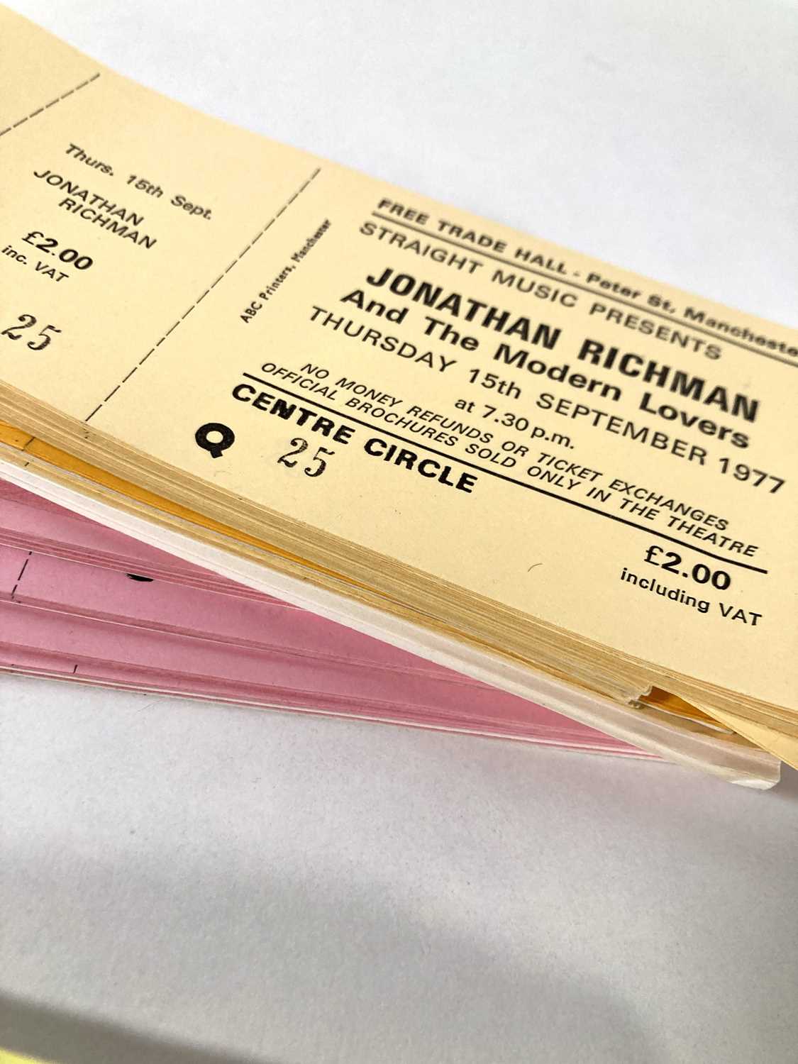 Lot 190 - MANCHESTER FREE TRADE HALL TICKET ARCHIVE