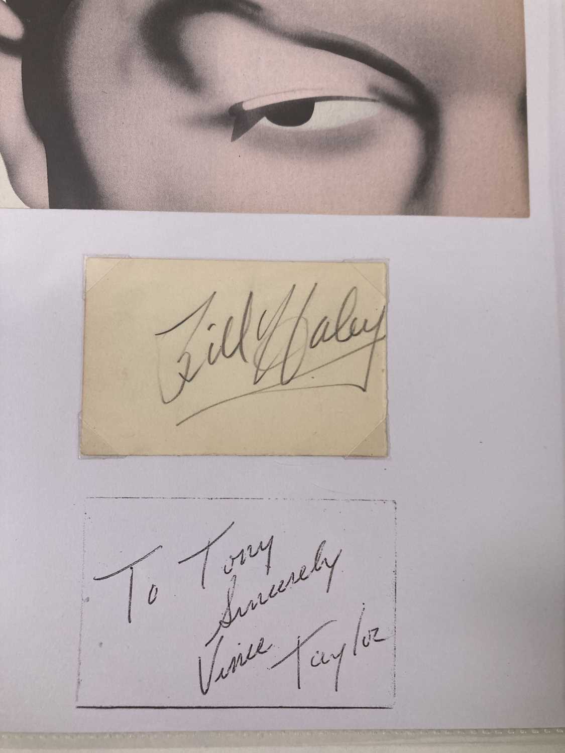 Lot 341 - BILL HALEY - AUTOGRAPHS.