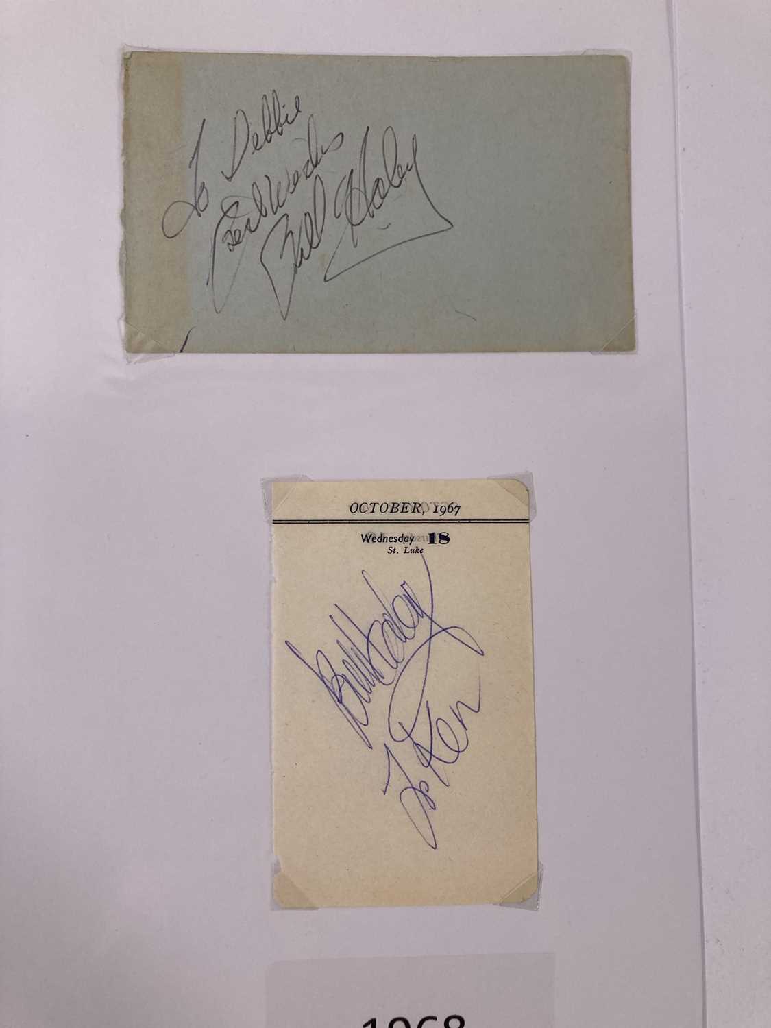 Lot 336 - BILL HALEY AUTOGRAPHS.