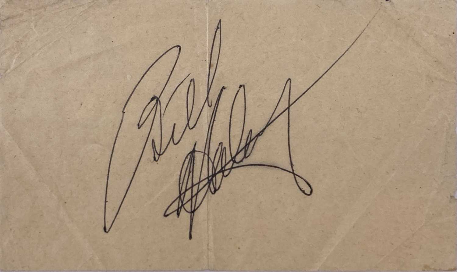 Lot 338 - BILL HALEY AUTOGRAPHS.
