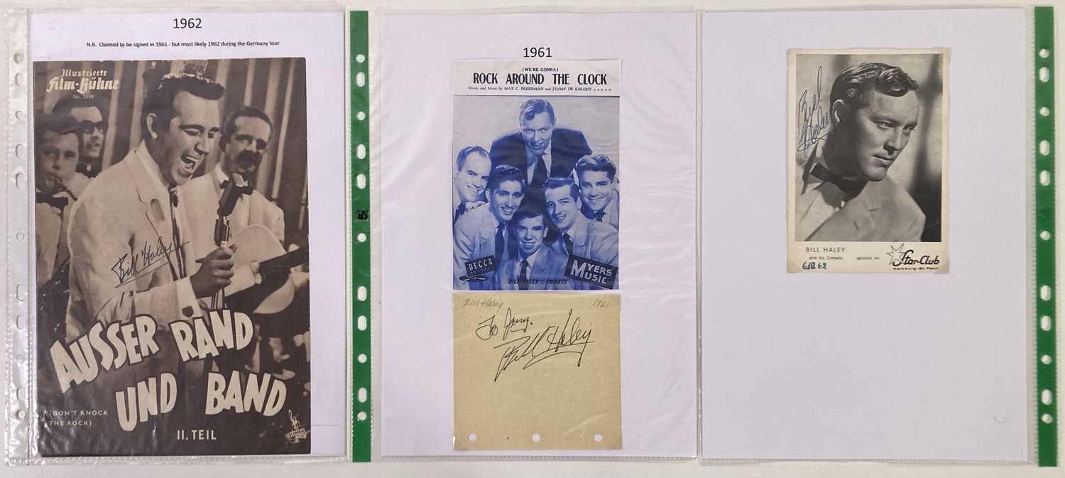 Lot 339 - BILL HALEY AUTOGRAPHS INC SIGNED SHEET MUSIC.