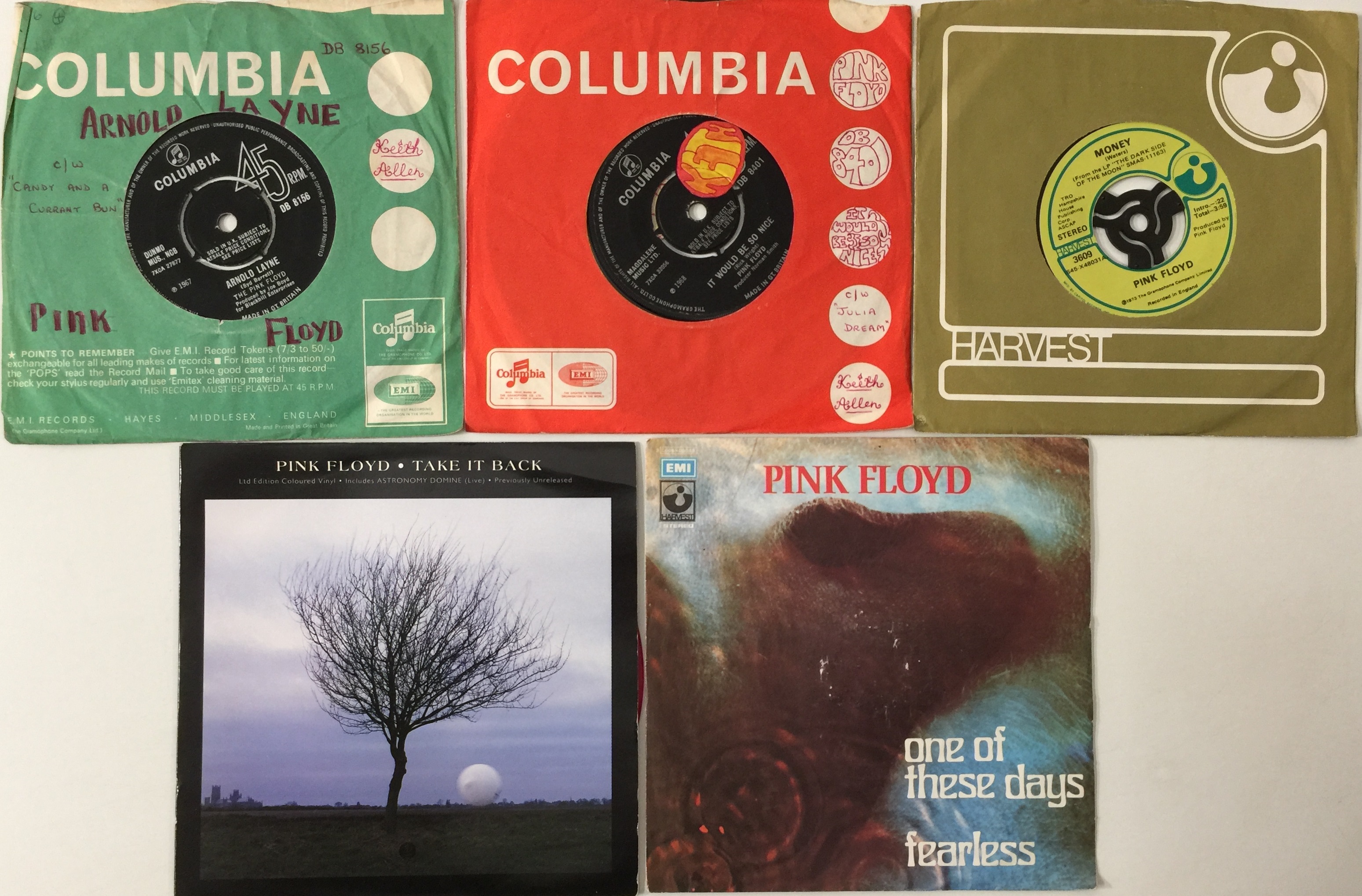 Lot 858 - PINK FLOYD - 7" PACK (INCLUDES RARITIES)
