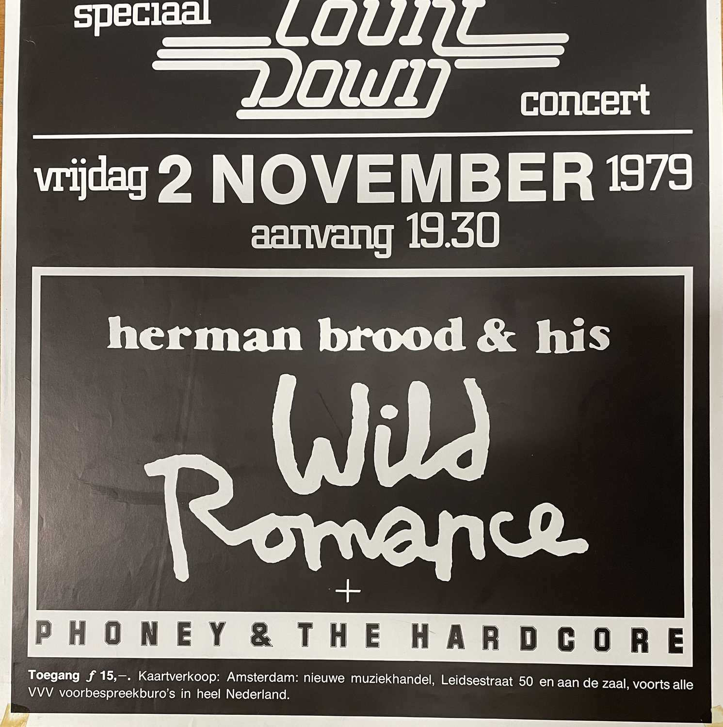 Lot 23 - HERMAN BROOD - A 1979 CONCERT POSTER FOR