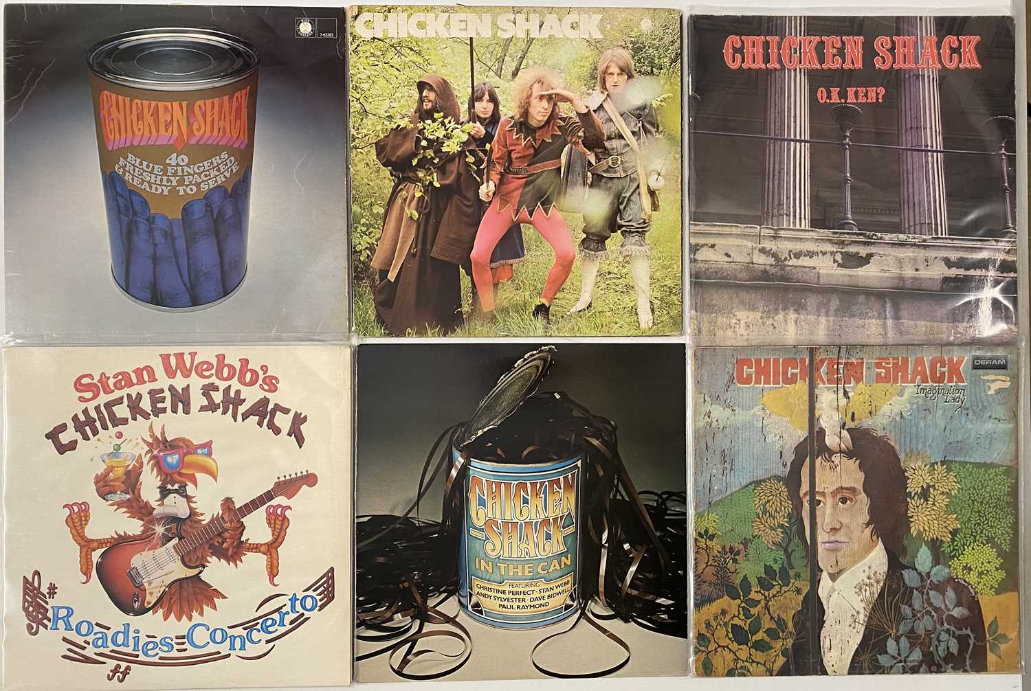 Lot 989 - CHICKEN SHACK & RELATED - LPs