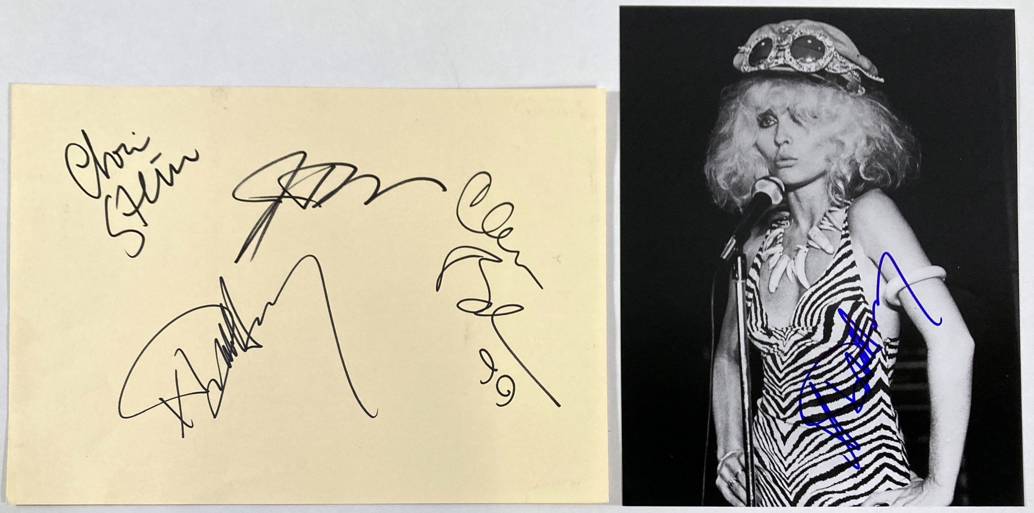Lot 305 - BLONDIE / DEBBIE HARRY - AUTOGRAPHS.