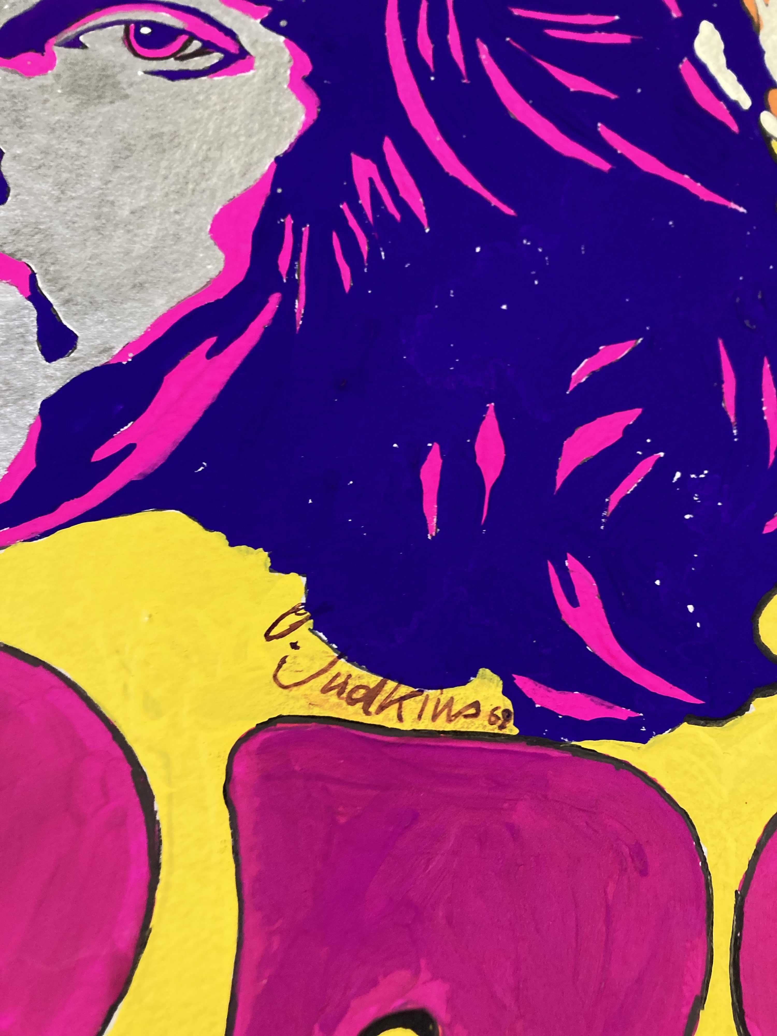 Lot 245 - THE DOORS - HAND PAINTED POSTER ART.