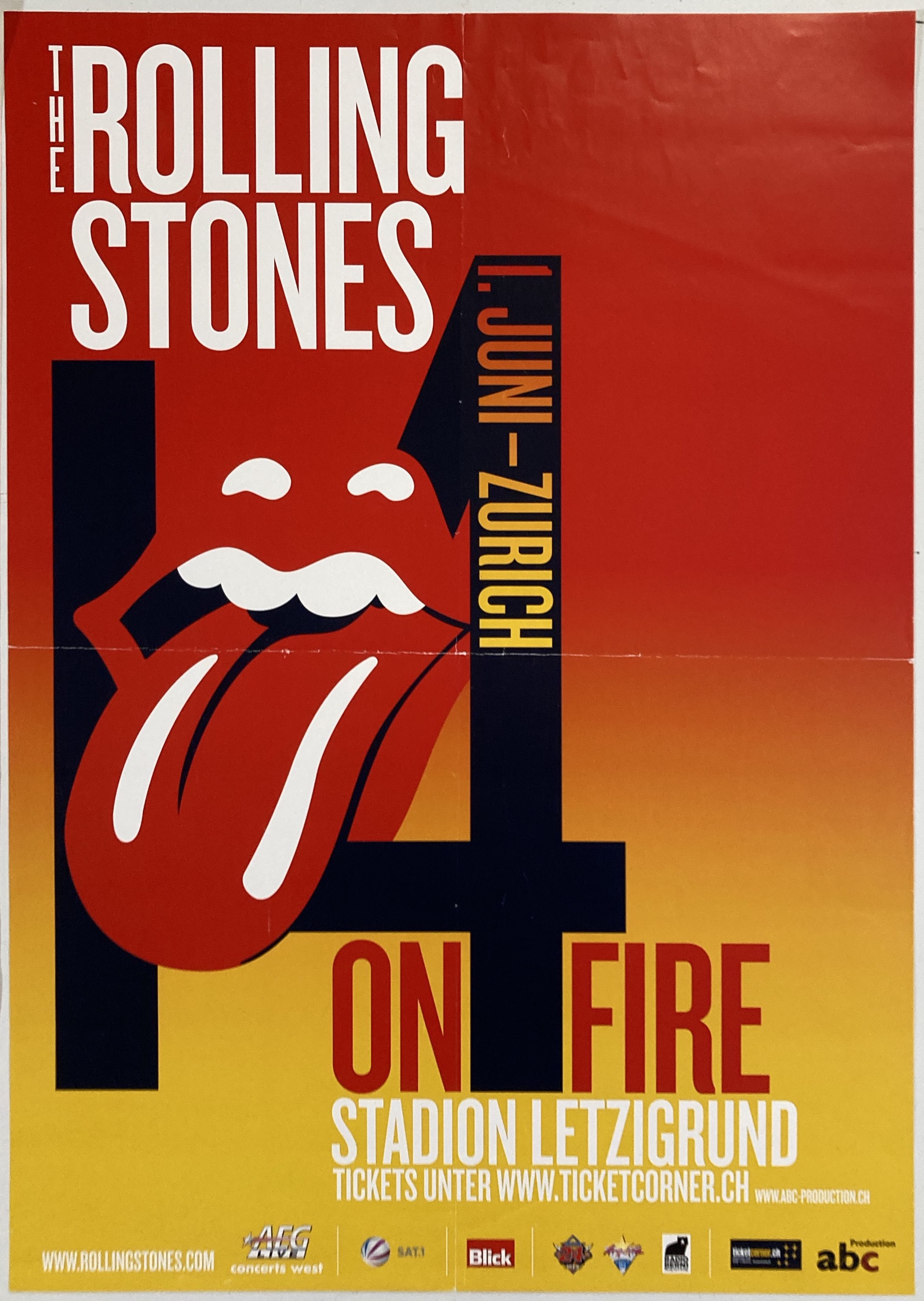 Lot 368 - ROLLING STONES - POSTER COLLECTION WITH LED