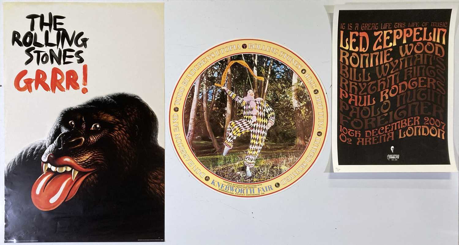 Lot 368 - ROLLING STONES - POSTER COLLECTION WITH LED