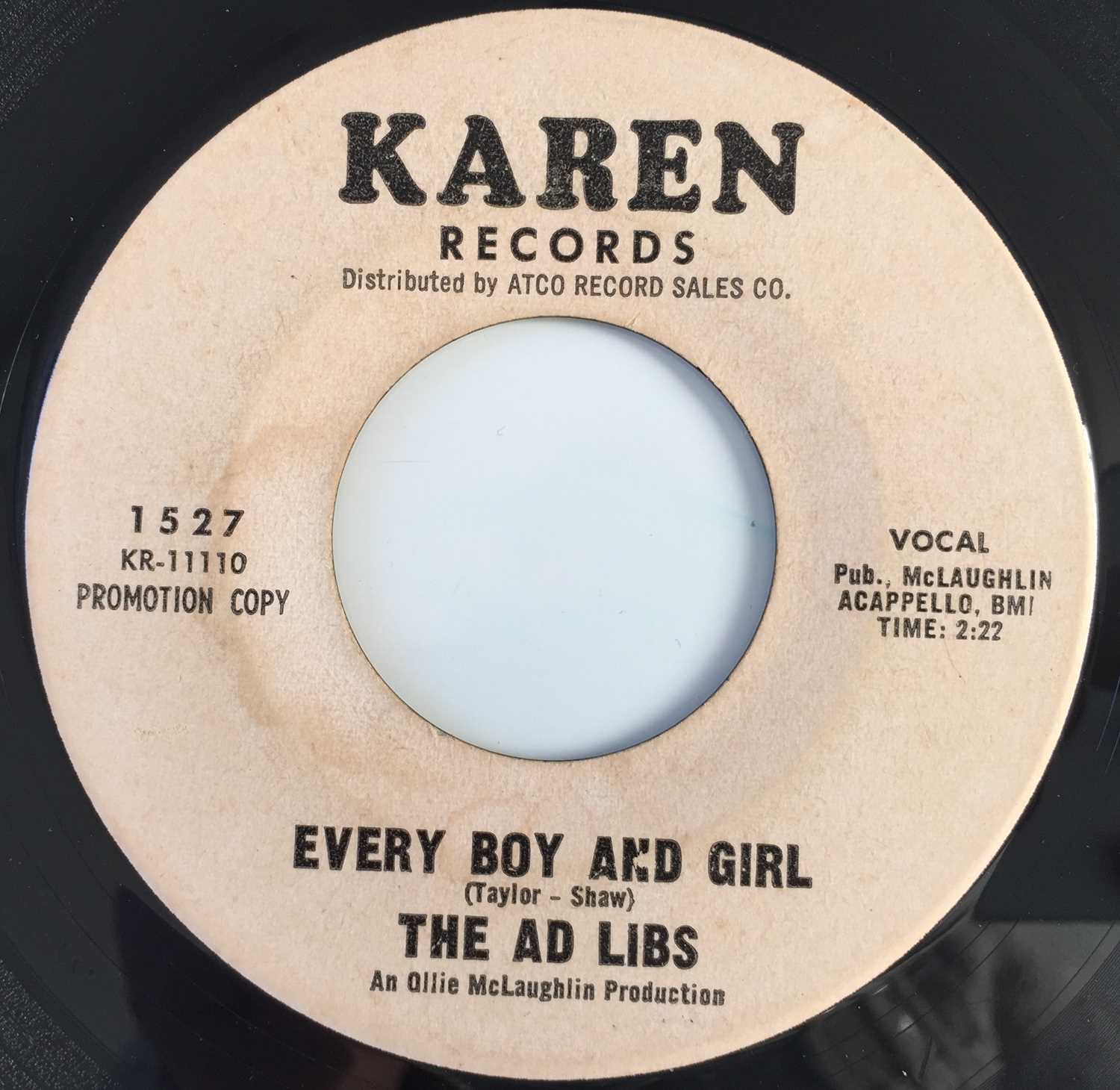 Lot 51 - THE AD LIBS - THINK OF ME/ EVERY BOY AND GIRL
