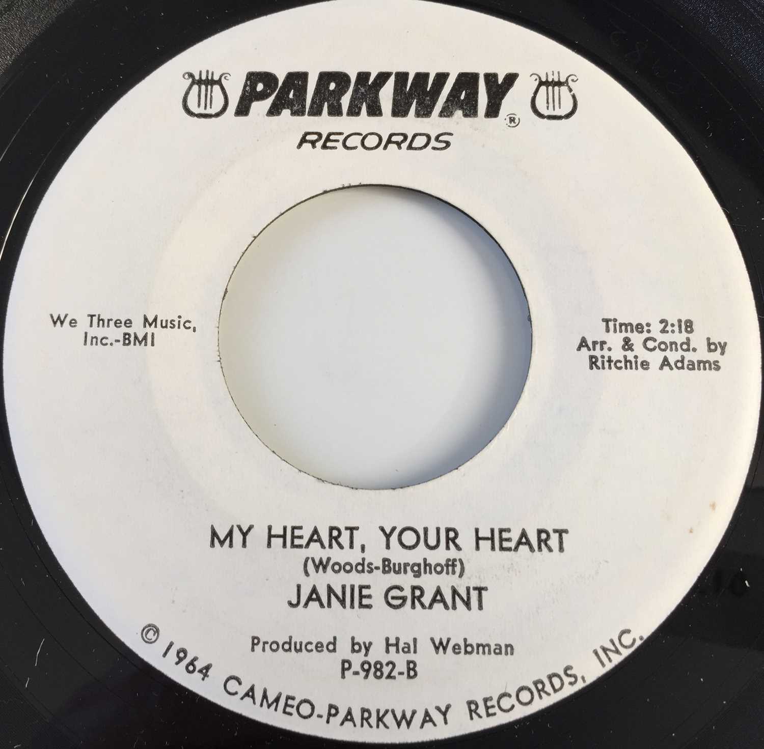 Lot 230 - JANIE GRANT - MY HEART, YOUR HEART 7"