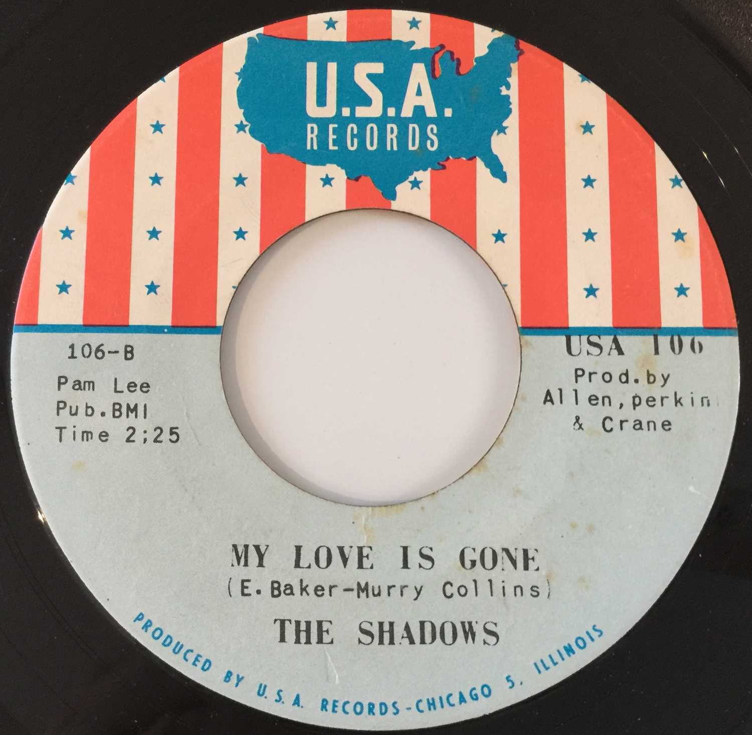 Lot 240 - THE SHADOWS - MY LOVE IS GONE/ NO OTHER LOVE