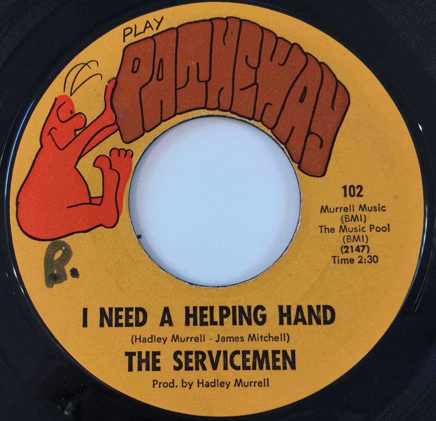 Lot 244 - THE SERVICEMEN - I NEED A HELPING HAND 7"