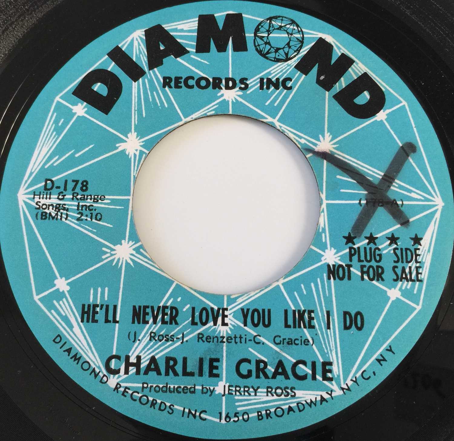 Lot 262 - CHARLIE GRACIE - HE'LL NEVER LOVE YOU LIKE I