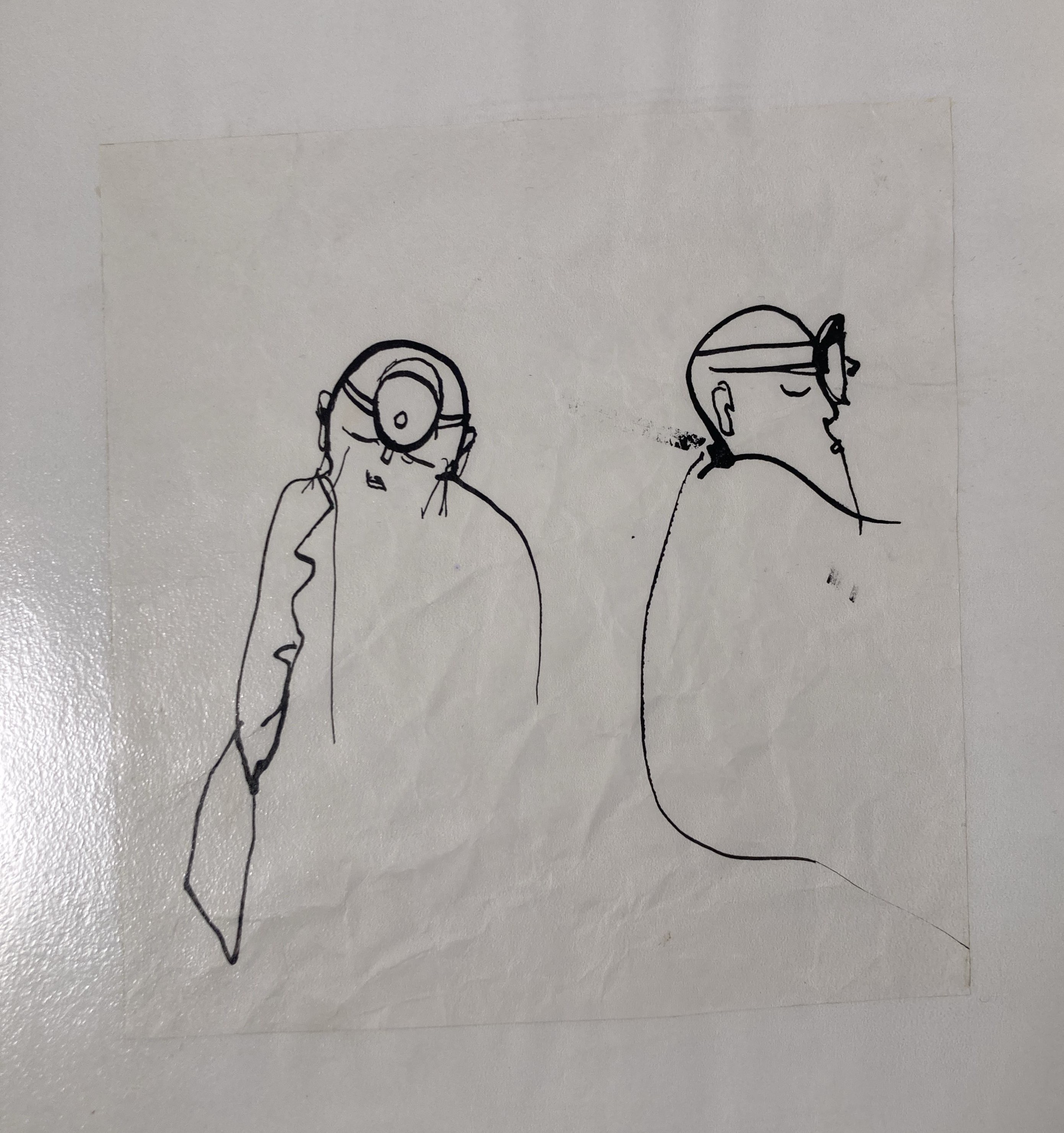 Lot 40 - HERMAN BROOD - ORIGINAL CARTOONS / DRAWINGS.