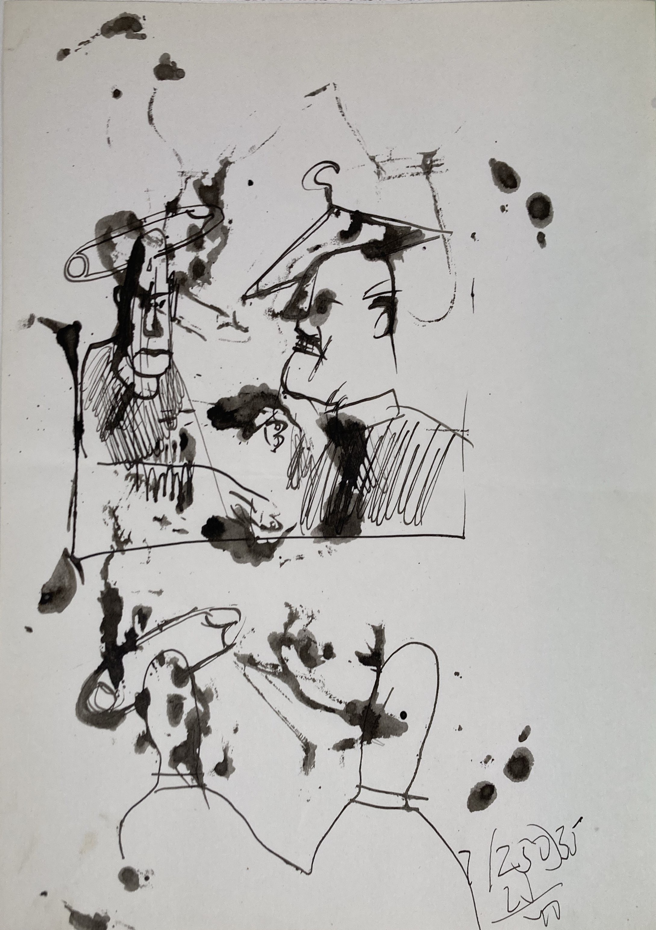 Lot 40 - HERMAN BROOD - ORIGINAL CARTOONS / DRAWINGS.