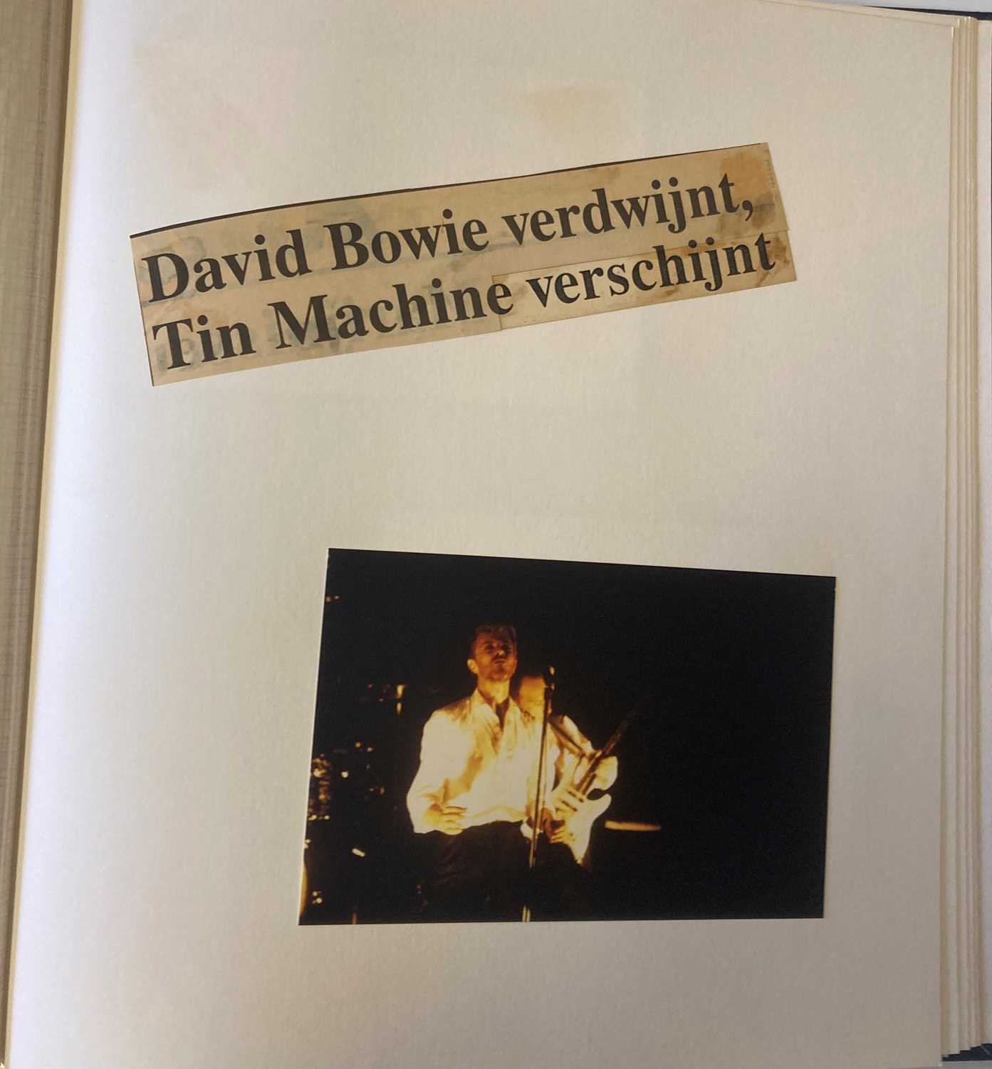 Lot 252 - TIN MACHINE 1989 SCRAPBOOK INC FULLY SIGNED
