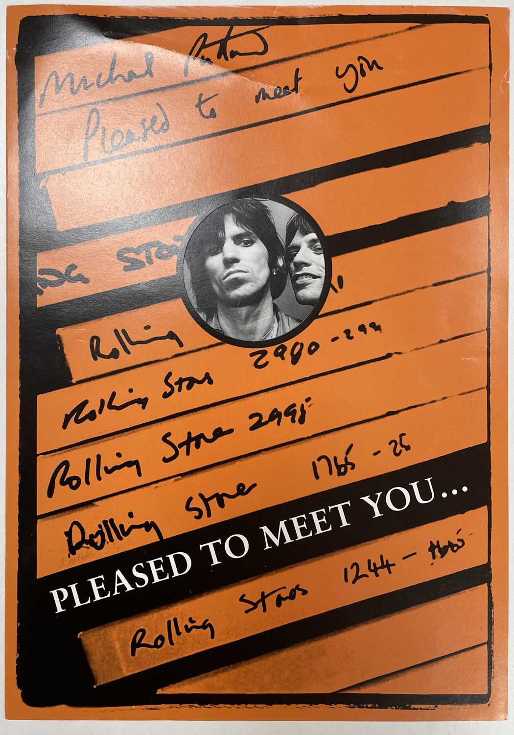 Lot 87 - THE ROLLING STONES - MICHAEL PUTLAND PLEASED Lot 87 - THE ROLLING STONES - MICHAEL PUTLAND PLEASED