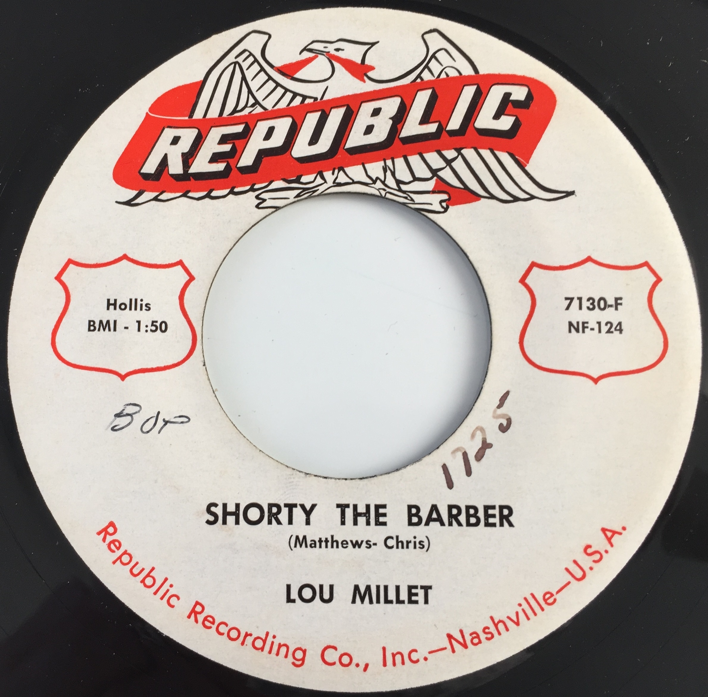 Lot 9 - LOU MILLET - SLIP, SLIP, SLIPPIN' IN/ SHORTY