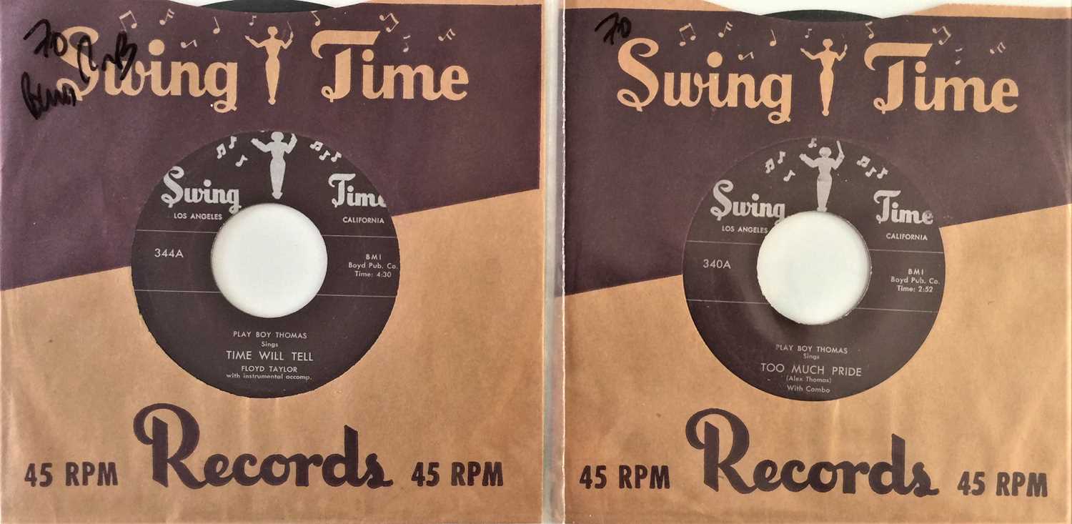 Lot 11 - PLAY BOY THOMAS - SWING TIME RECORDS 7"