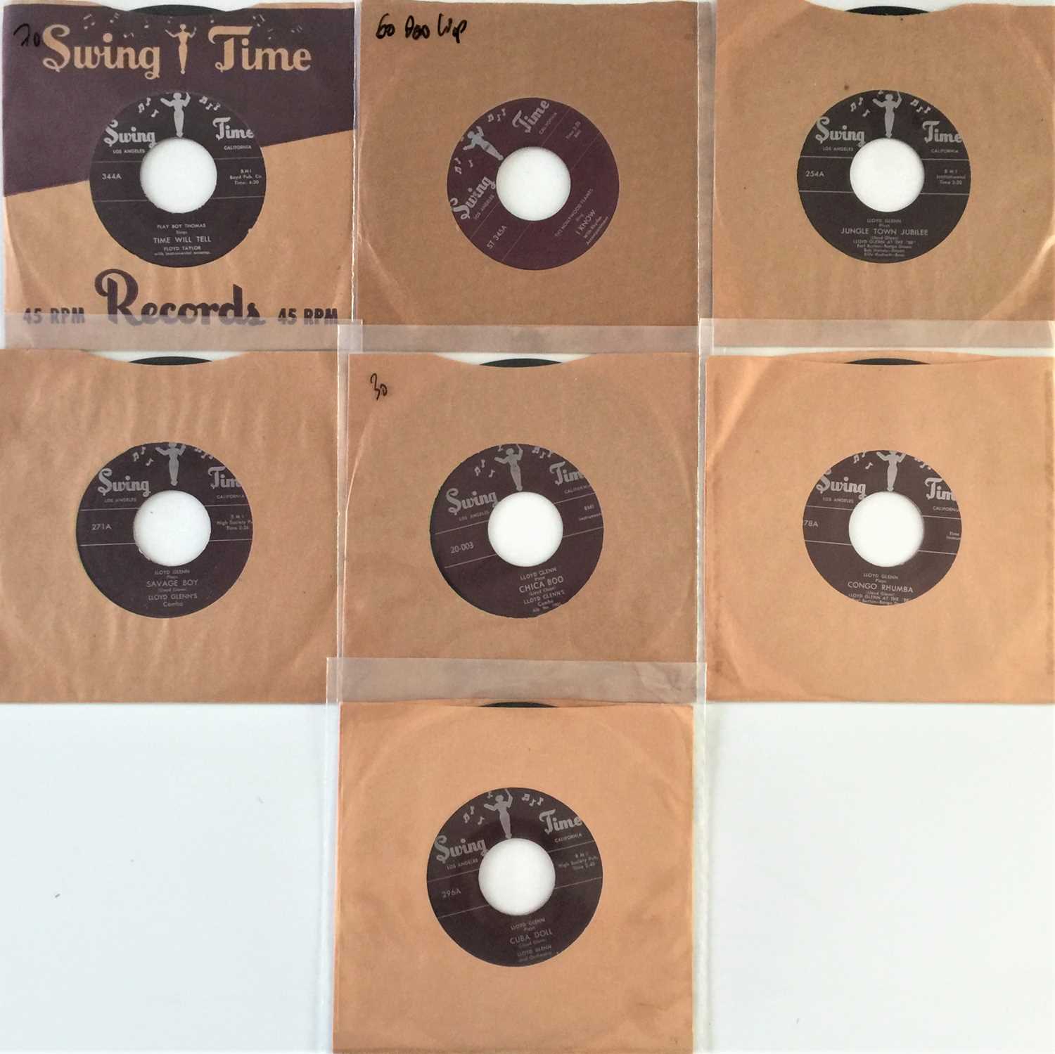 Lot 12 - SWING TIME RECORDS - 7" PACK (BLUES/ R&B/ DOO