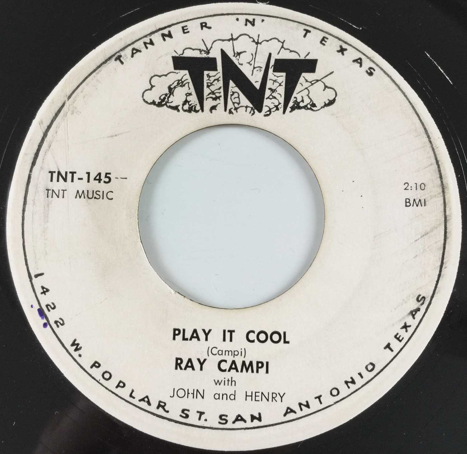 Lot 24 - RAY CAMPI - CATAPILLAR/ PLAY IT COOL 7" (US
