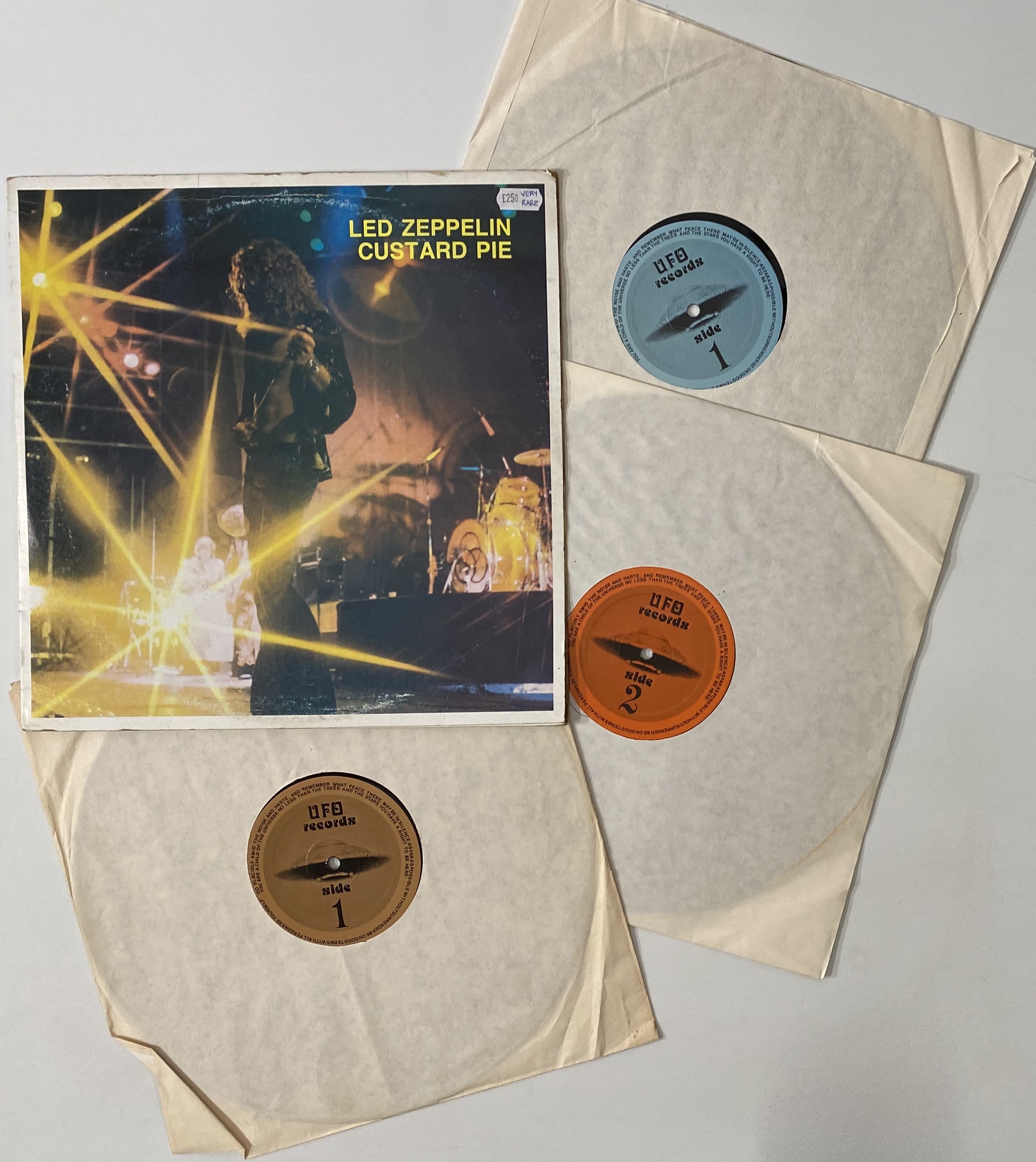 Lot 666 - LED ZEPPELIN - CUSTARD PIE LP (LIVE IN