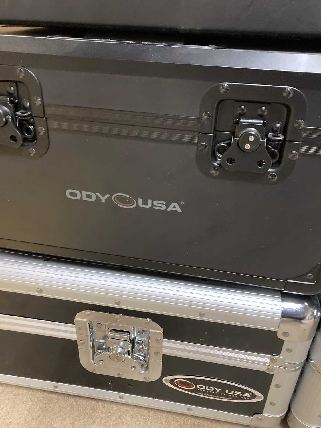 Lot 600 - 11 RECORD/CD STRONG STORAGE BOXES.