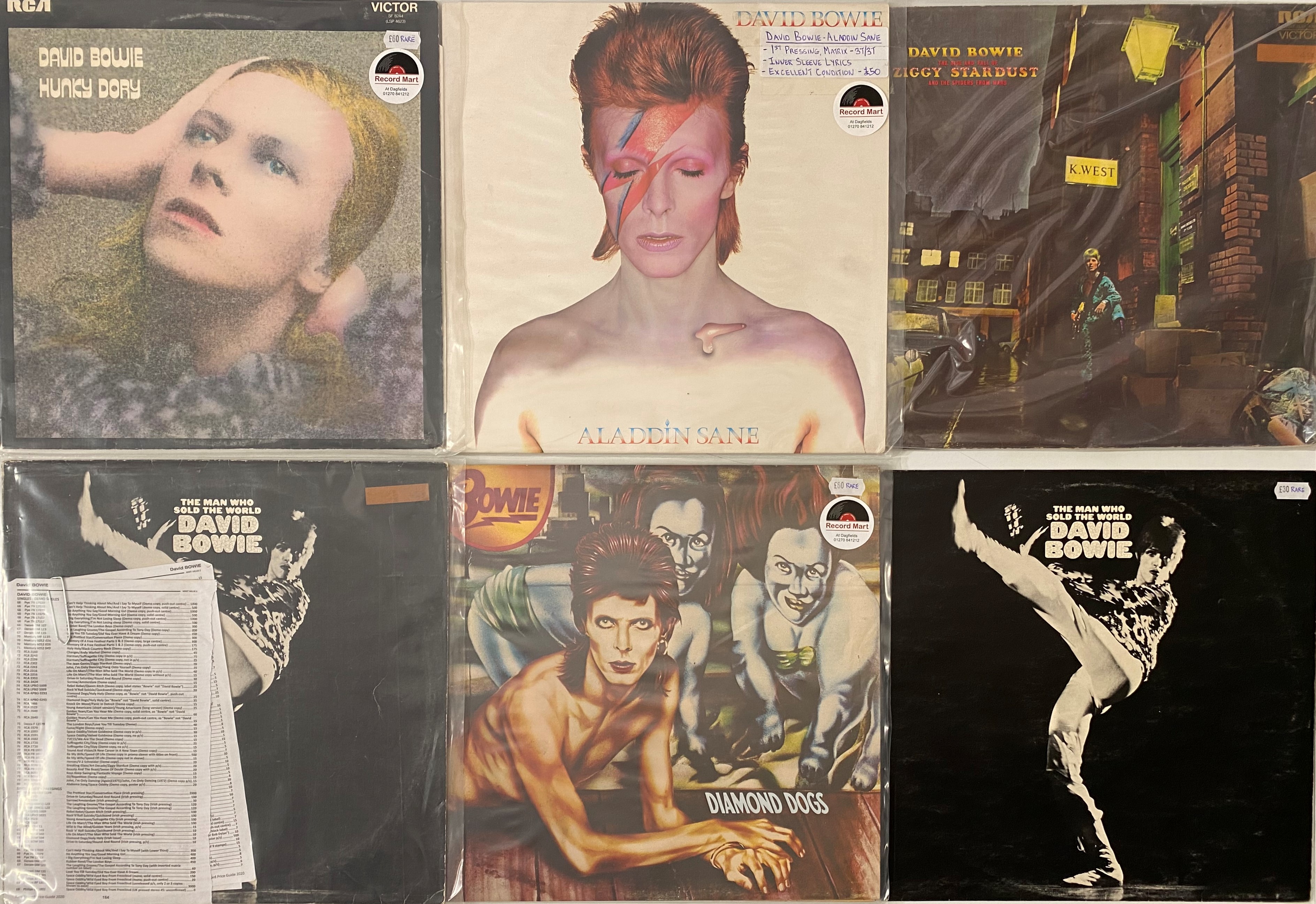 Lot 670 - BOWIE/ T REX/ QUEEN - LP GLAM PACK