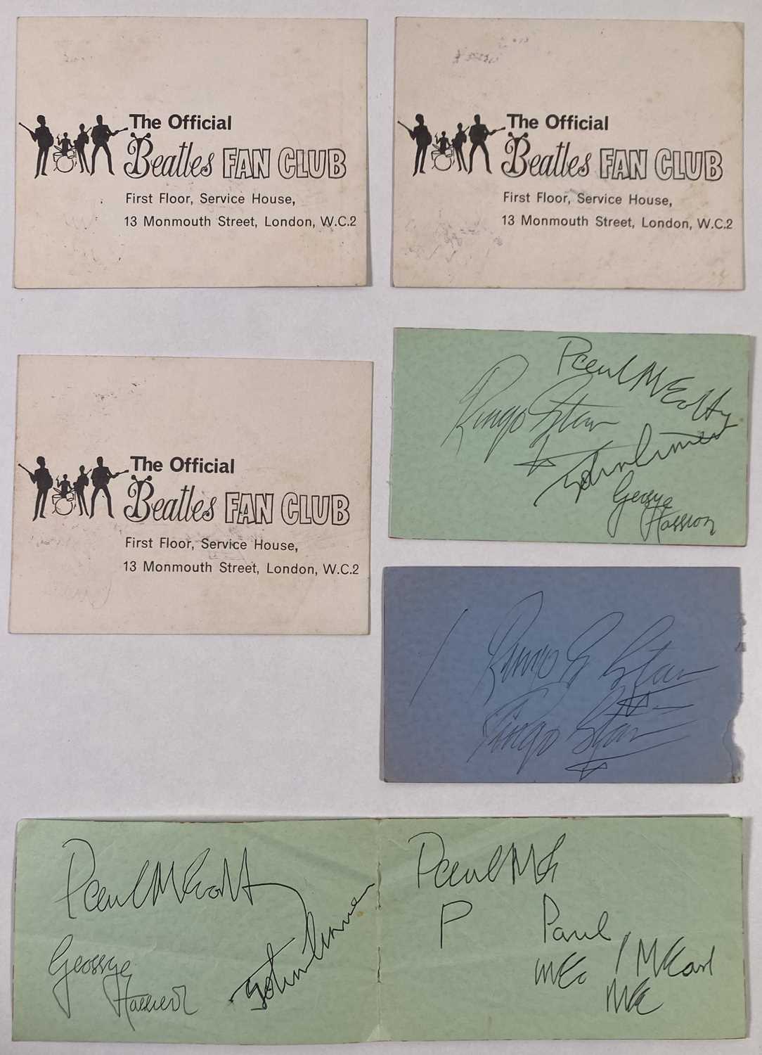 Lot 157 - THE BEATLES - COLLECTION OF AUTOGRAPH SETS