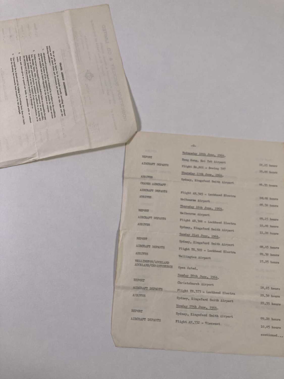 Lot 158 - THE BEATLES - A 1964 AUSTRALIA TOUR