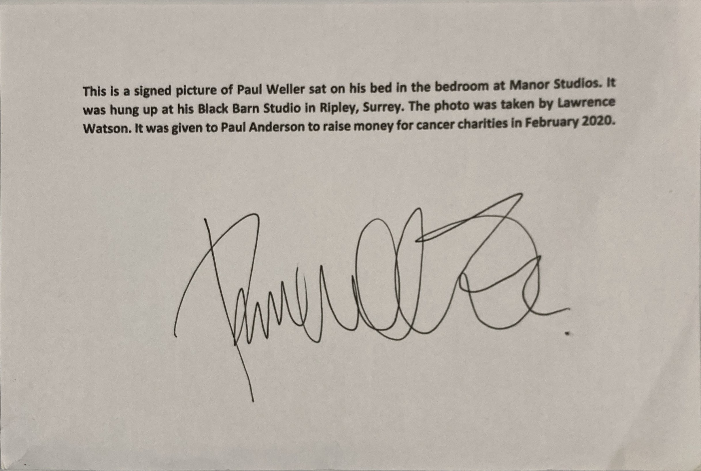 Lot 420 - THE JAM - A LARGE FORMAT PORTRAIT OF PAUL