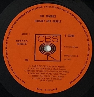 Lot 45 - THE ZOMBIES - ODESSEY AND ORACLE LP (ORIGINAL