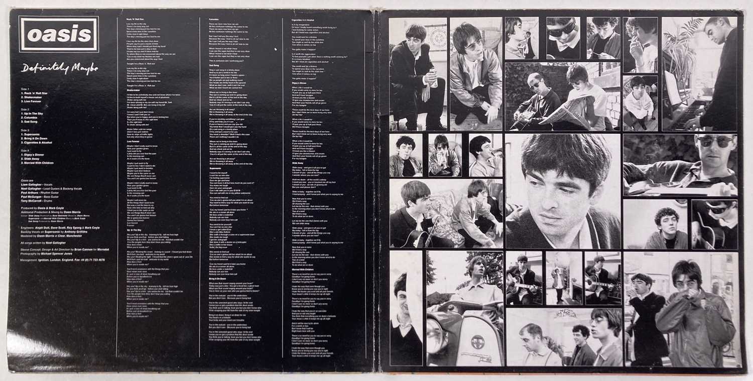 Lot 474 - OASIS - SIGNED DEFINITELY MAYBE LP.