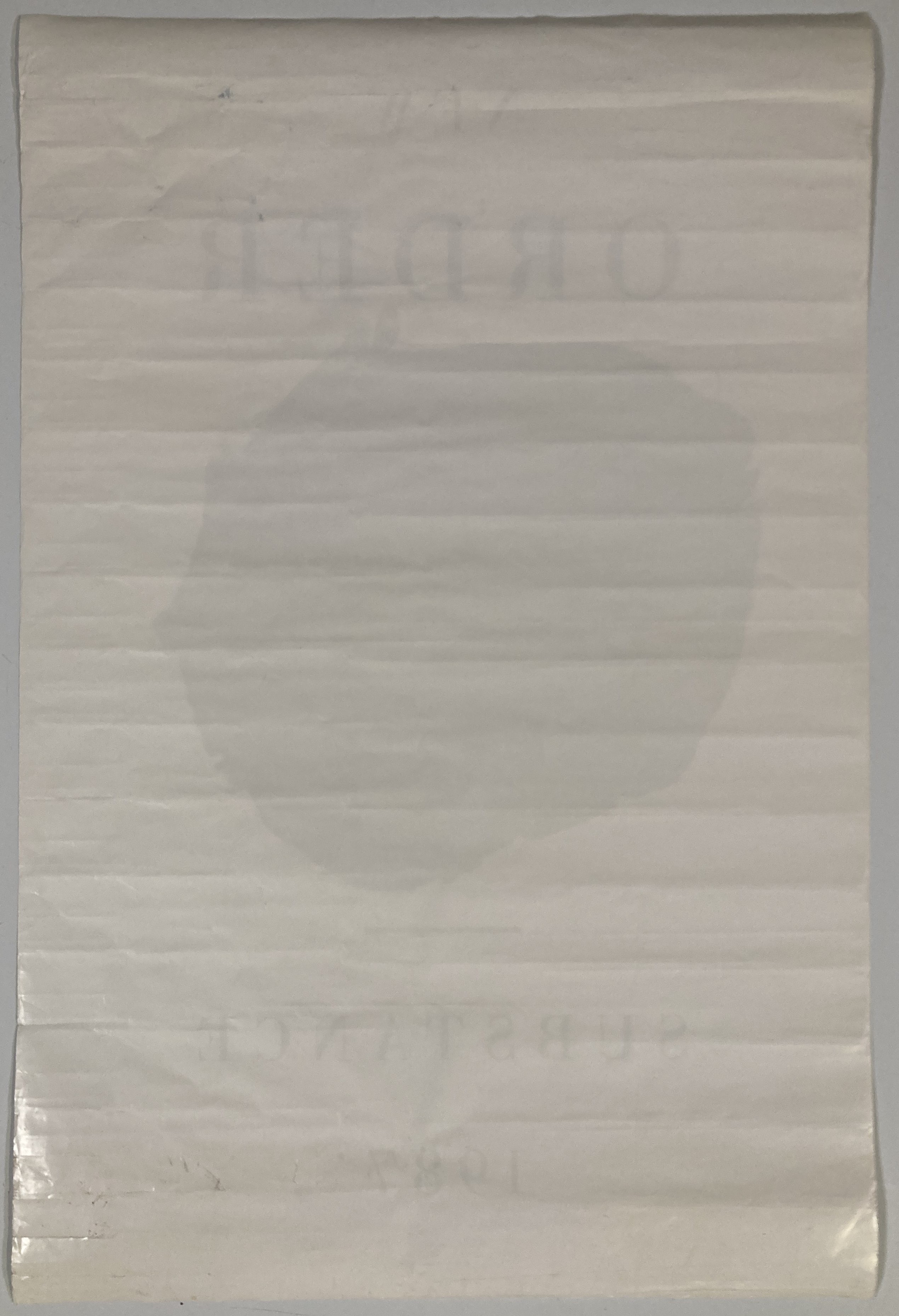 Lot 160 - NEW ORDER - ORIGINAL 1987 US SUBSTANCE PROMO