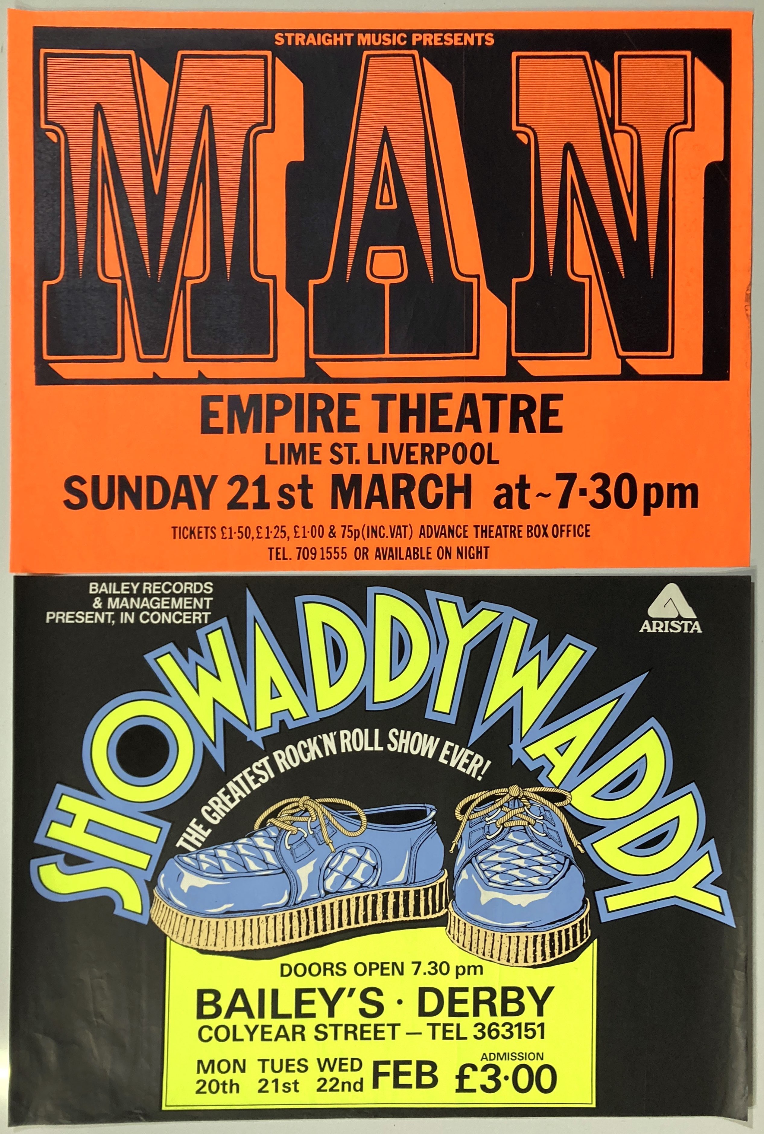 Lot 168 - 1970S CONCERT POSTERS.